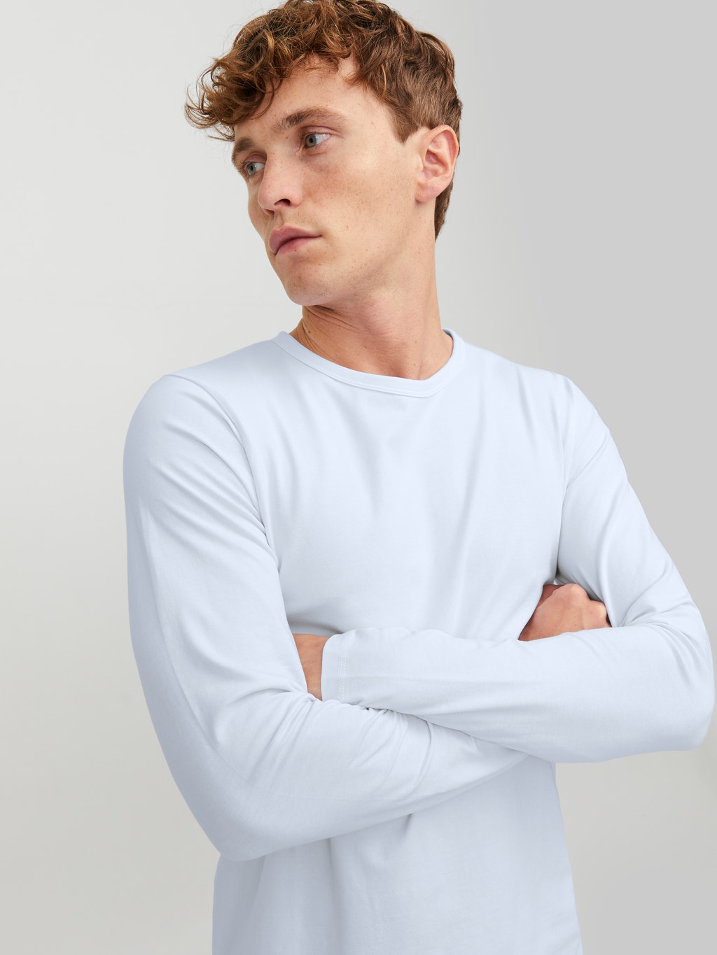Basic Long-Sleeved T-shirt | White | Jack & Jones®
