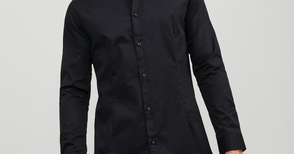 Super Slim Fit Overhemd | Zwart | Jack & Jones®