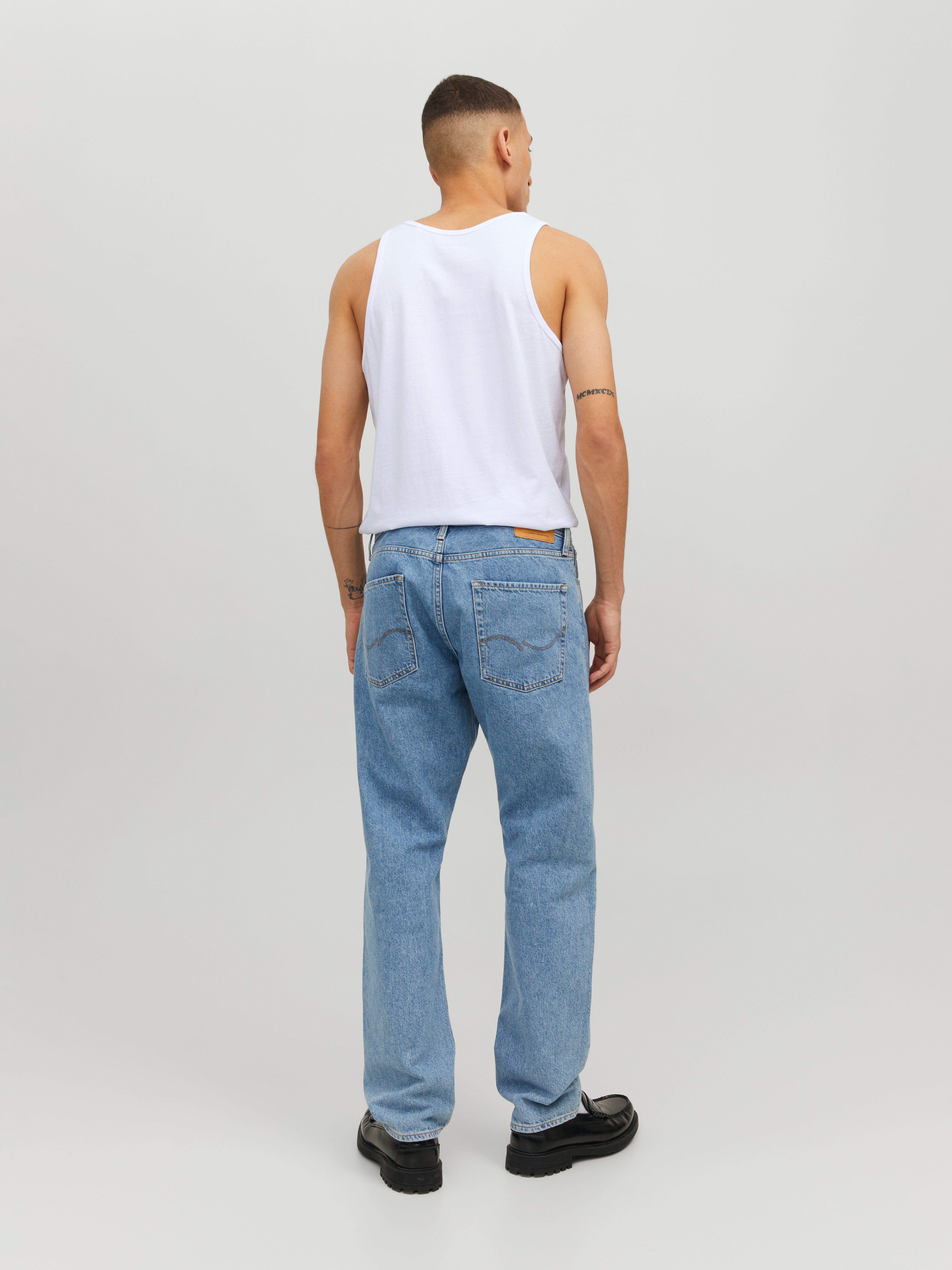 2-pack Plain Crew neck Tank top | White | Jack & Jones®