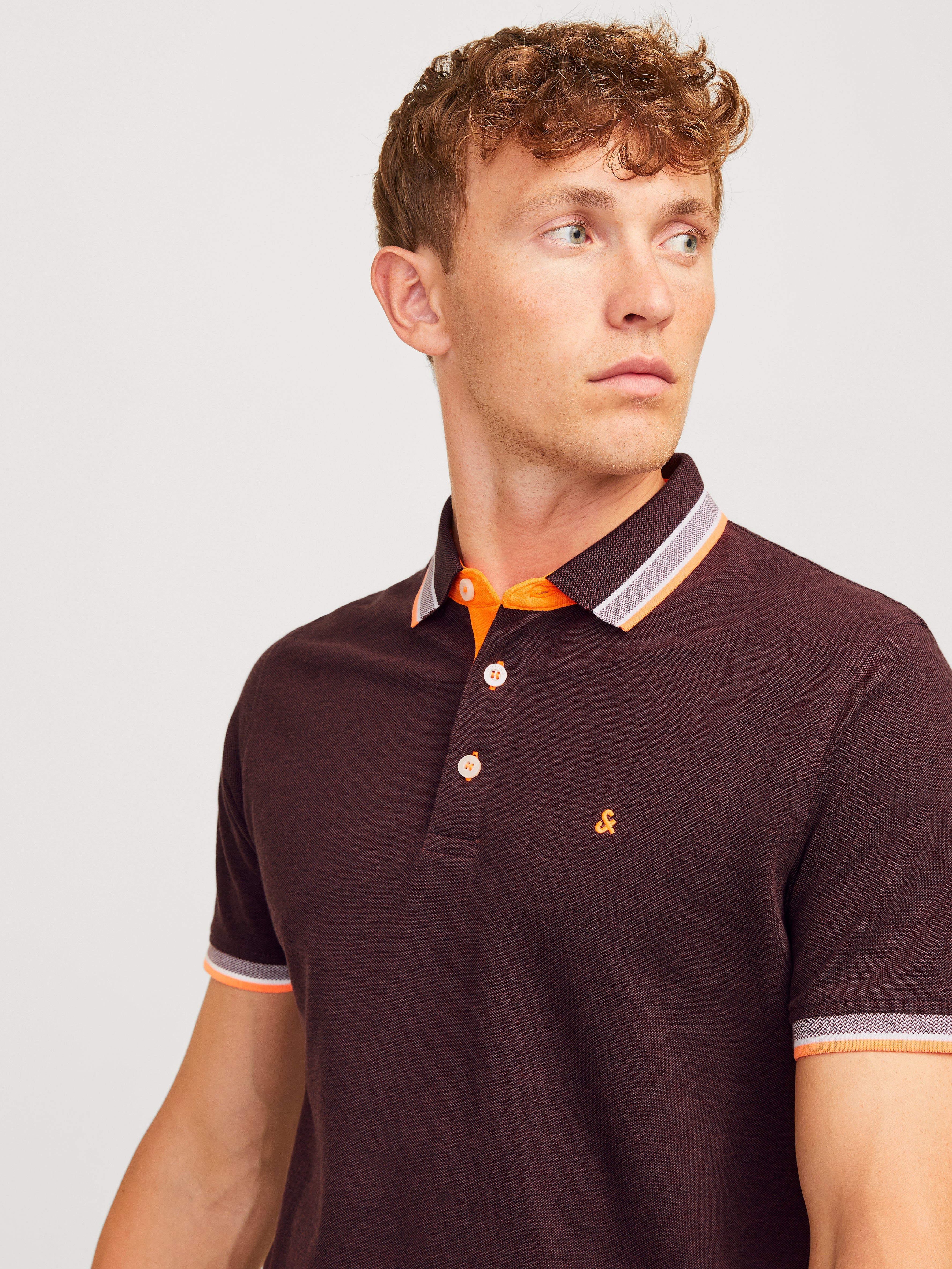 Plain Shirt collar Polo | Medium Red | Jack & Jones®