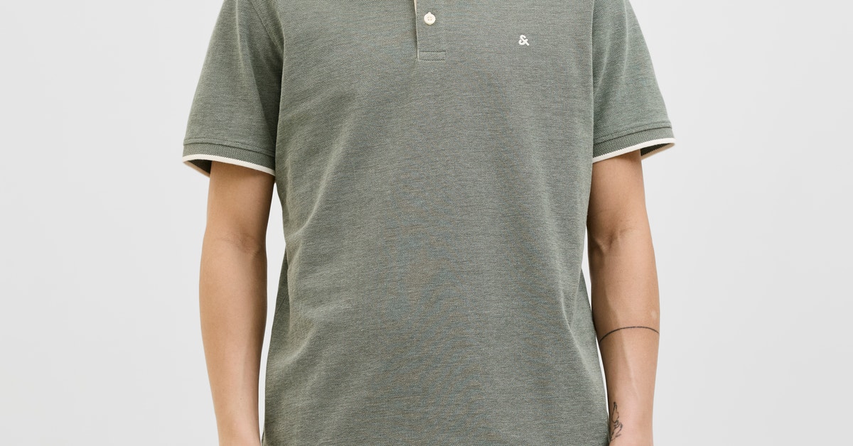 Effen Polo shirt | Donkergroen | Jack & Jones®