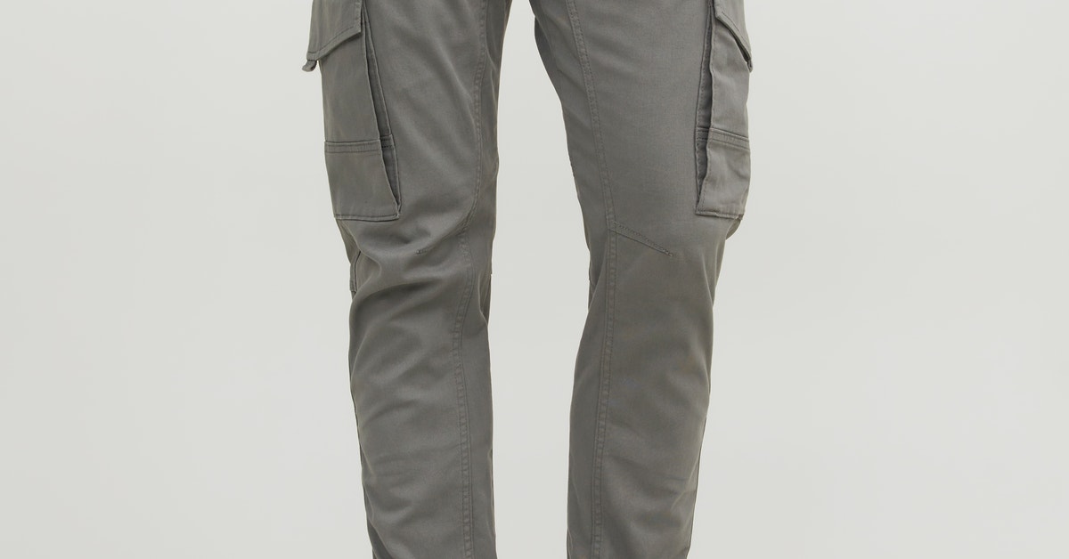 Slim Fit Cargo kalhoty | Dark Grey | Jack & Jones®