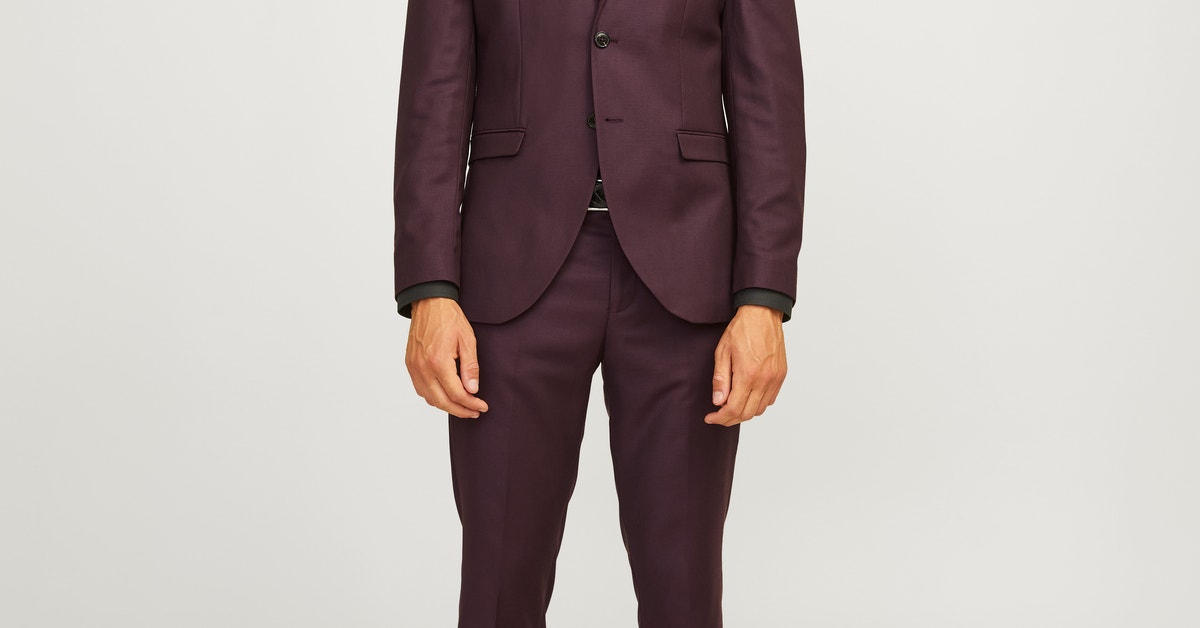 JPRSOLARIS Super Slim Fit Pak | Donkerrood | Jack & Jones®