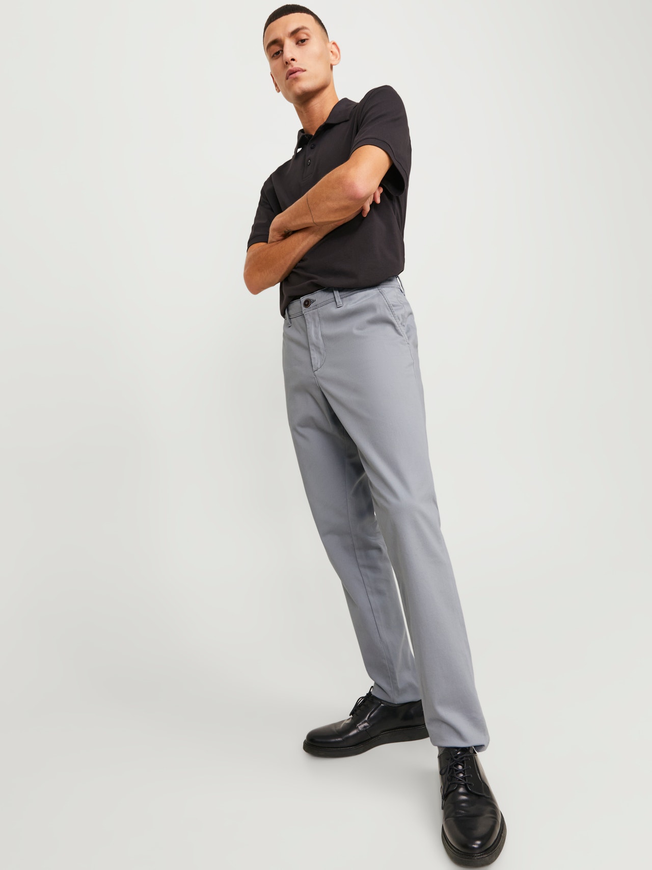 Pantalon Chino Slim Fit Gris Moyen Jack And Jones®