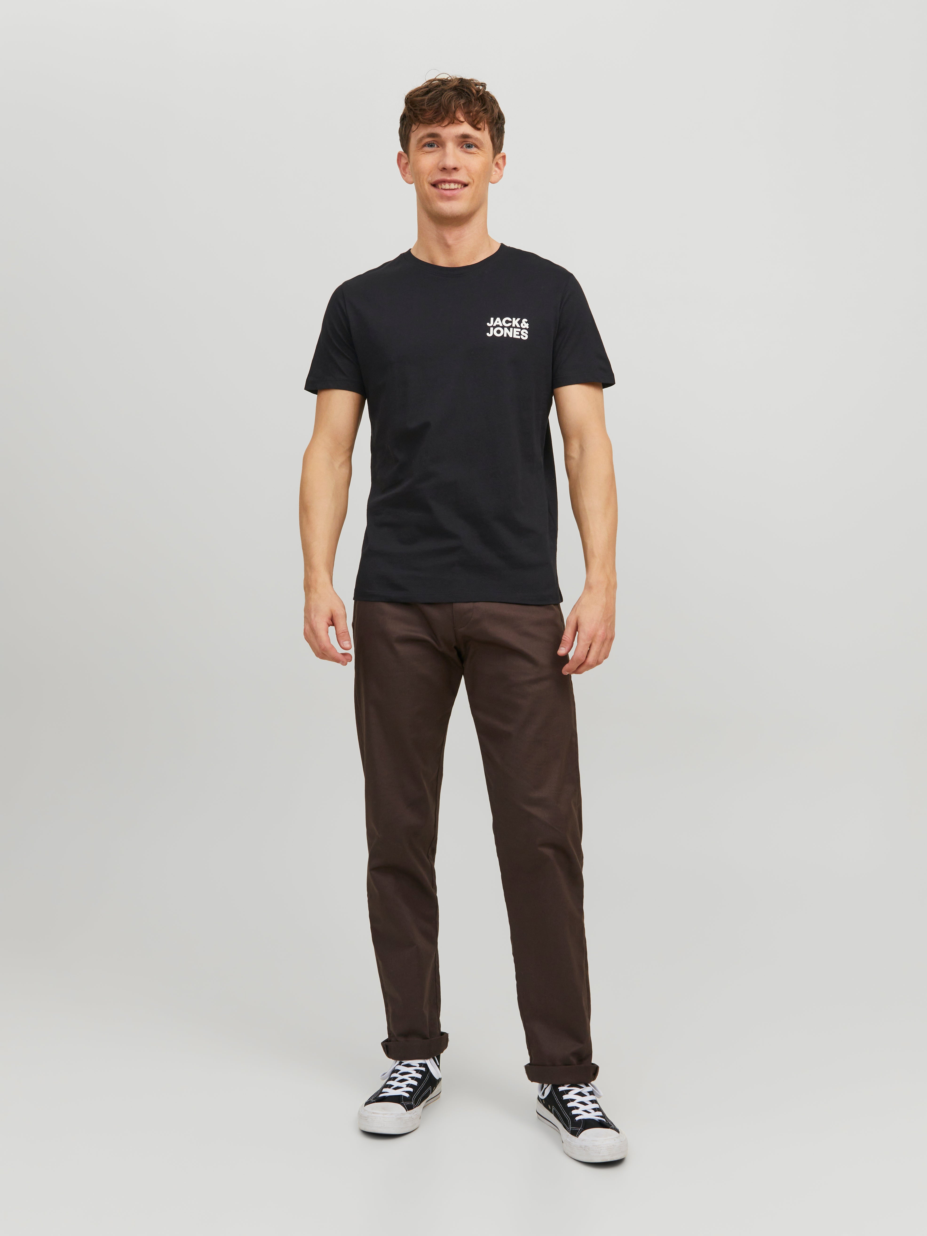Logo Crew neck T-shirt | Black | Jack & Jones®