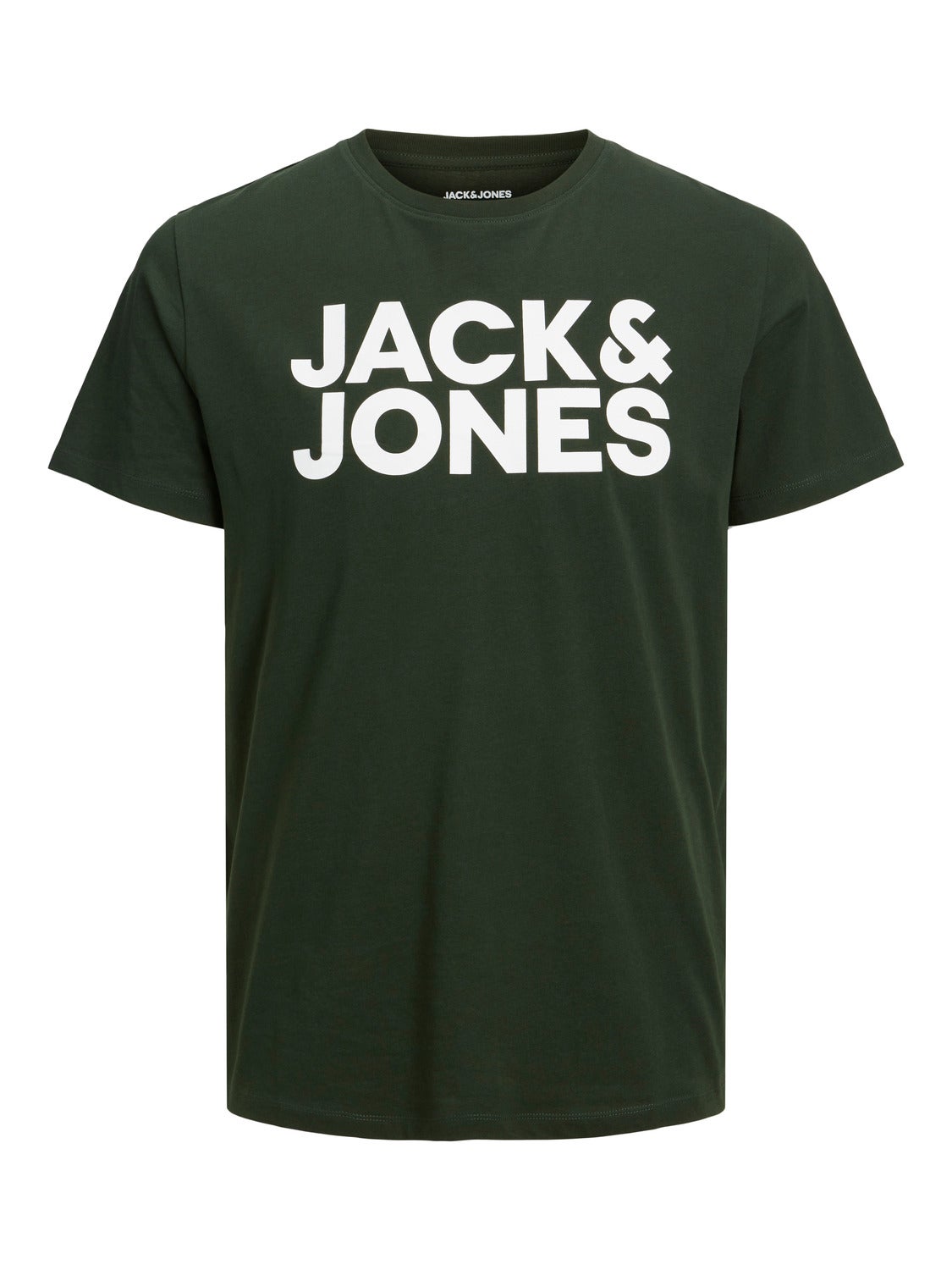Logo Crew neck T-shirt | Dark Green | Jack & Jones®
