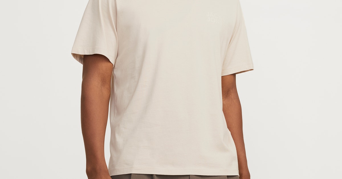 Logo T-shirt | Beige | Jack & Jones®