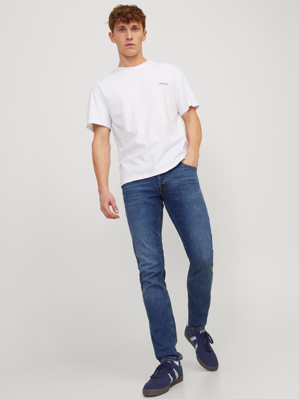 GLENN ORIGINAL AM 814 Slim Fit Jeans | Medium Blue | Jack & Jones®