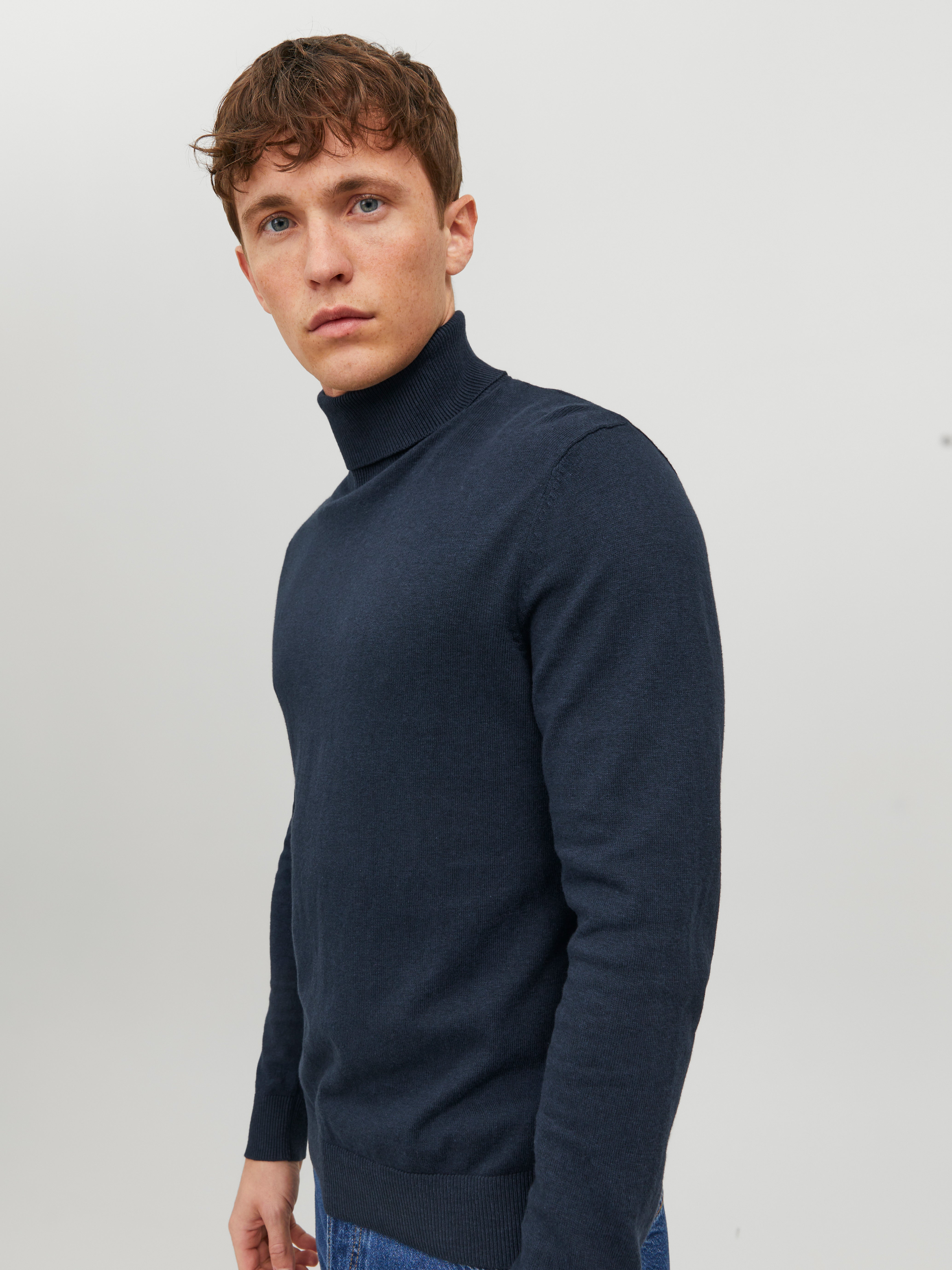 Plain Turtleneck | Dark Blue | Jack & Jones®