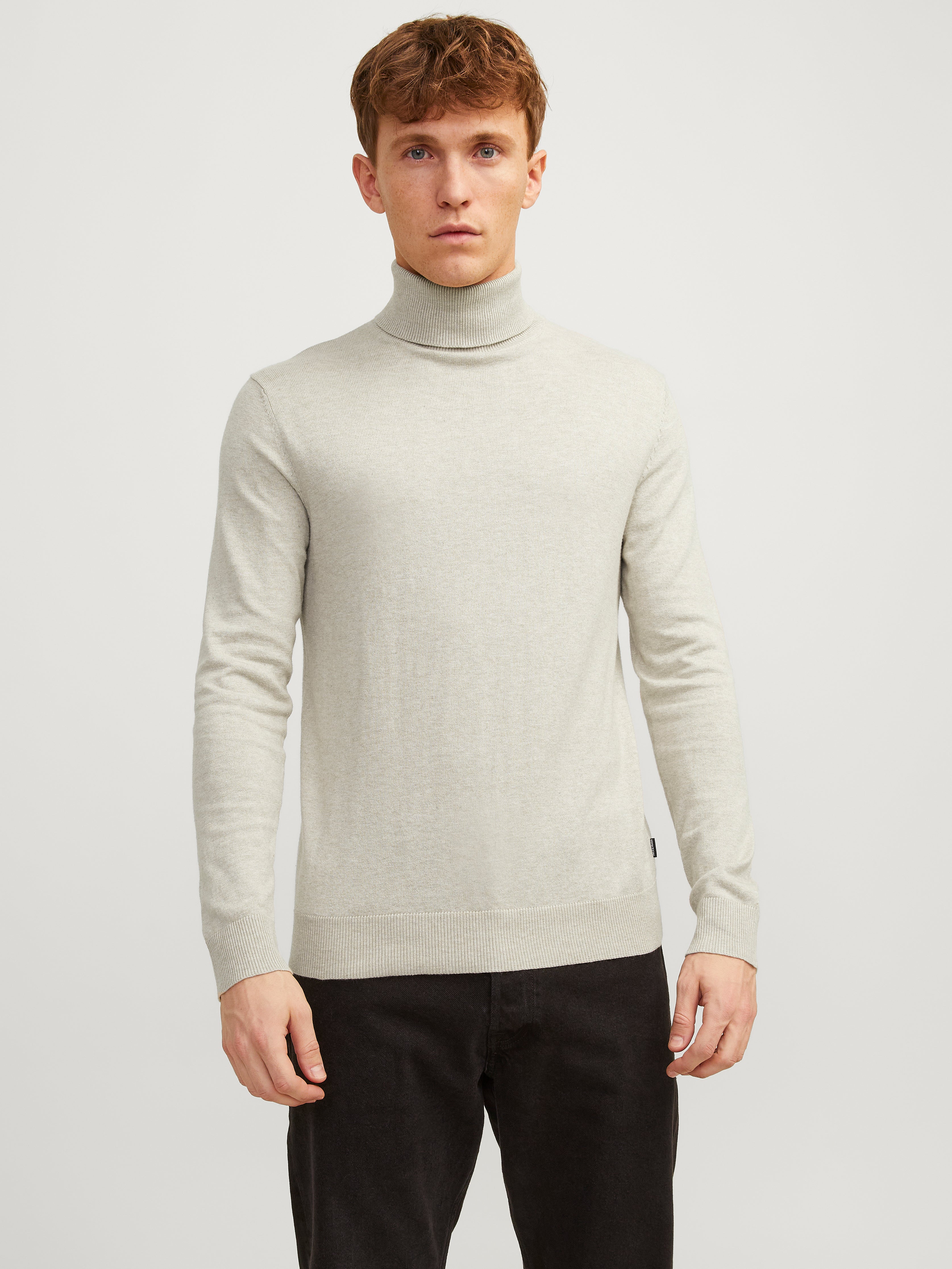 Pull en maille à col rond | Beige | Jack & Jones®