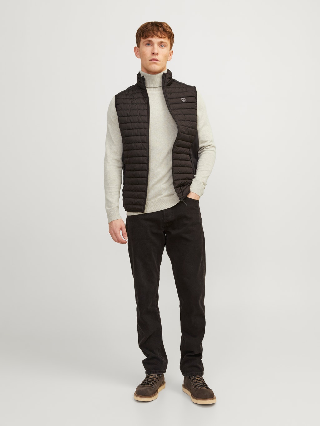 Rolkraag Gebreide trui | Light Grey | Jack & Jones®
