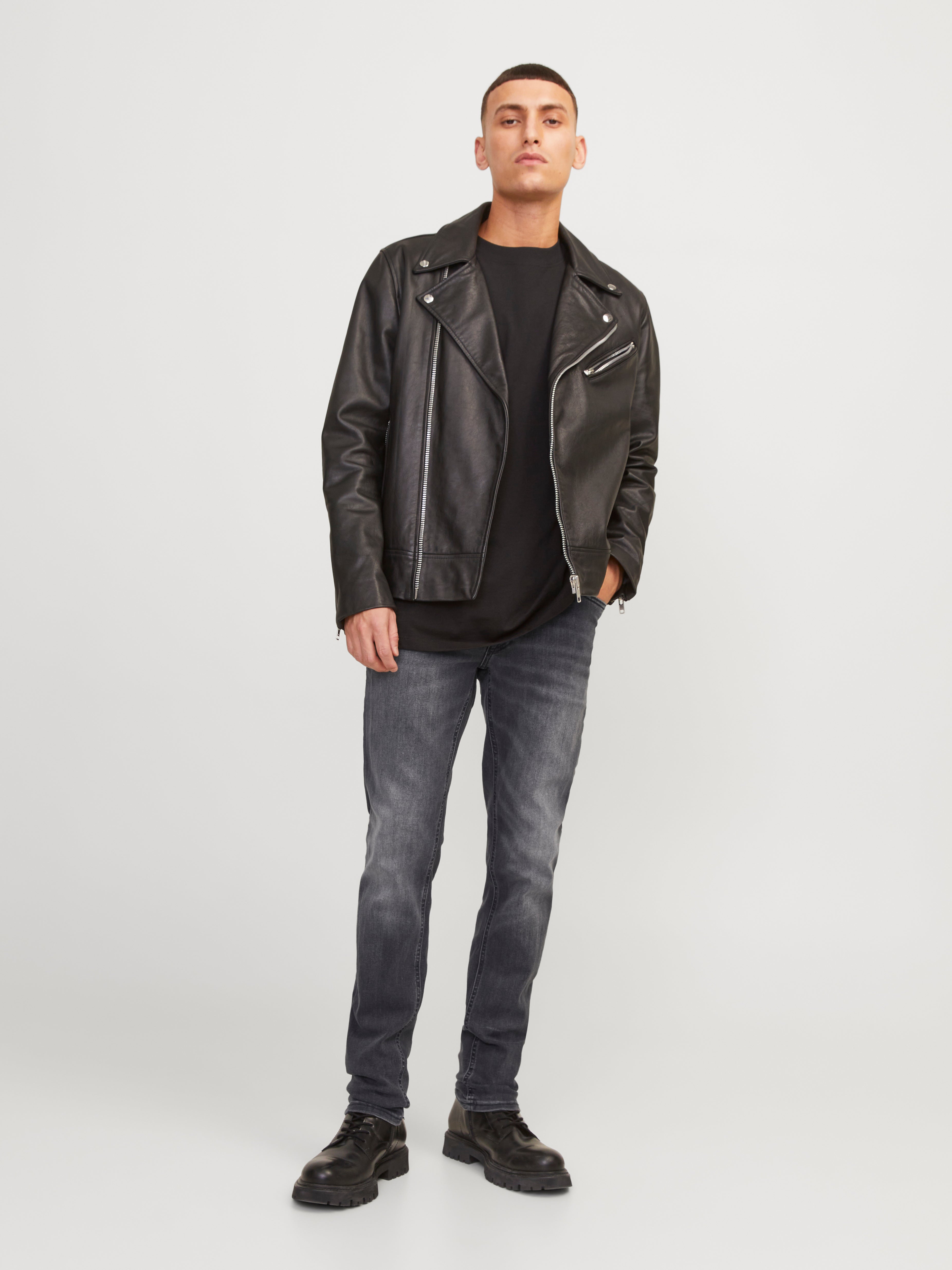 JJIGLENN JJORIGINAL AM 817 NOOS Vaqueros de corte slim | Negro | Jack & Jones®