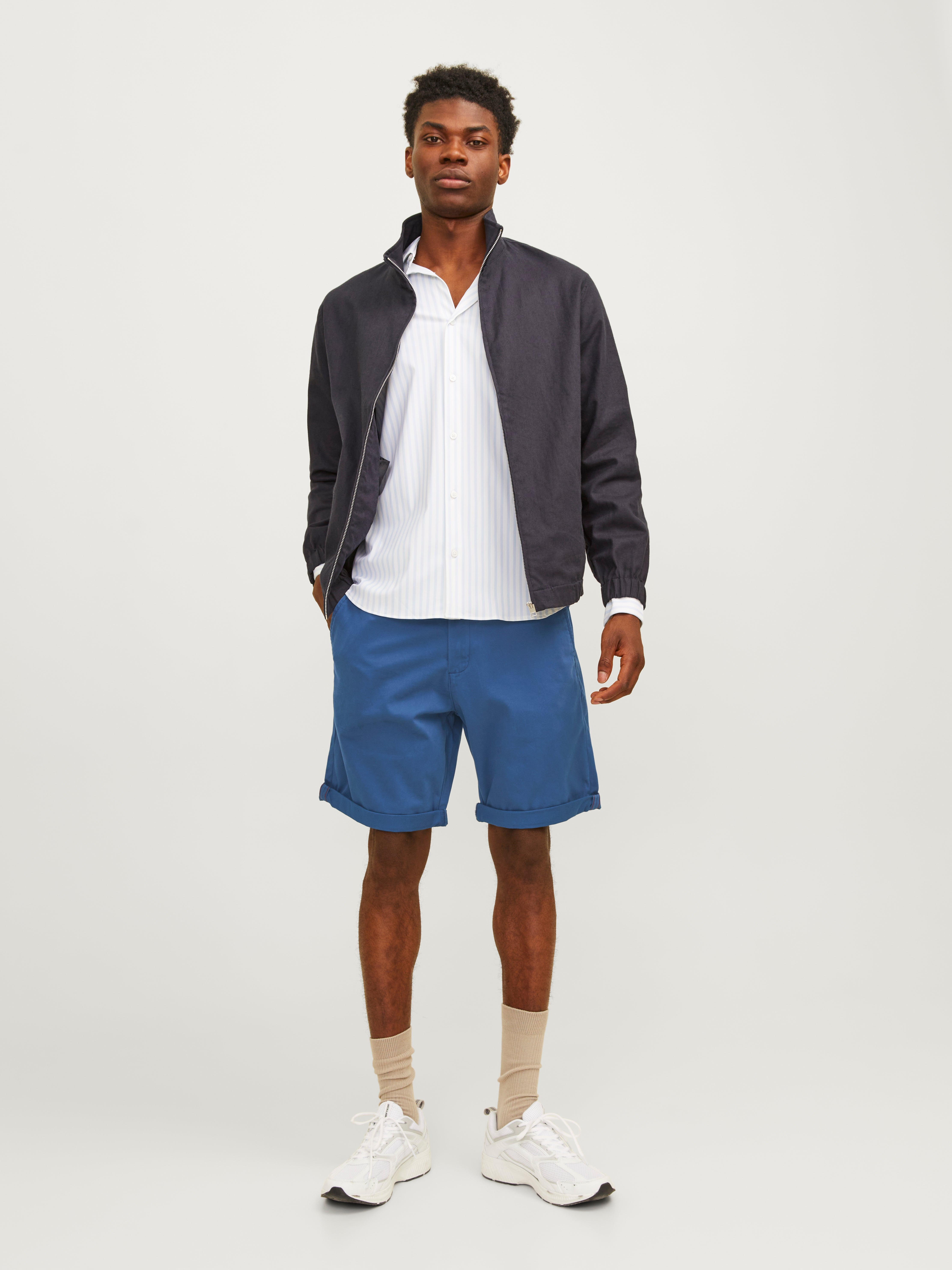 Regular Fit Chinoshorts | Mørk blå | Jack & Jones®