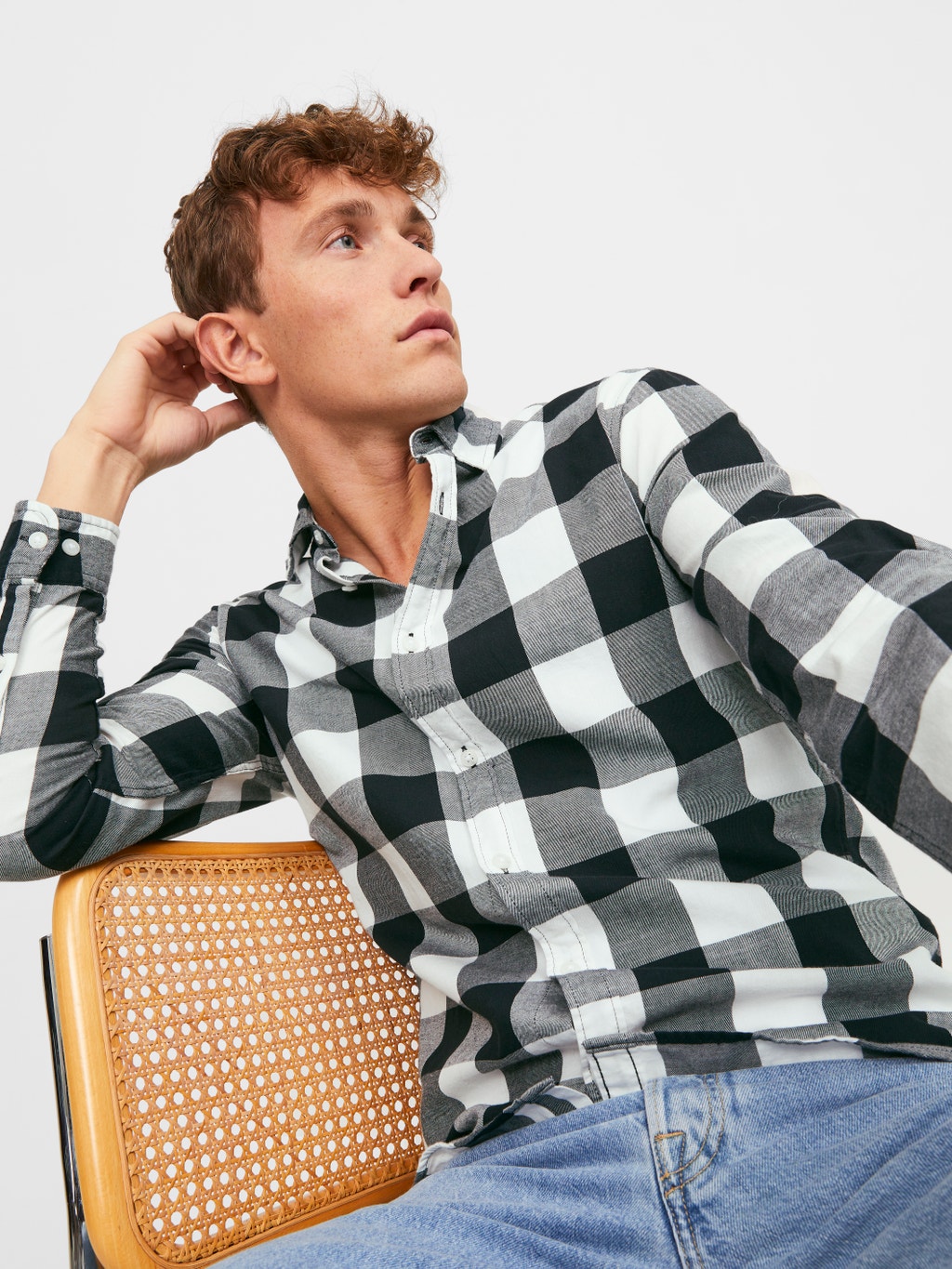 Gingham checked Shirt | White | Jack & Jones®