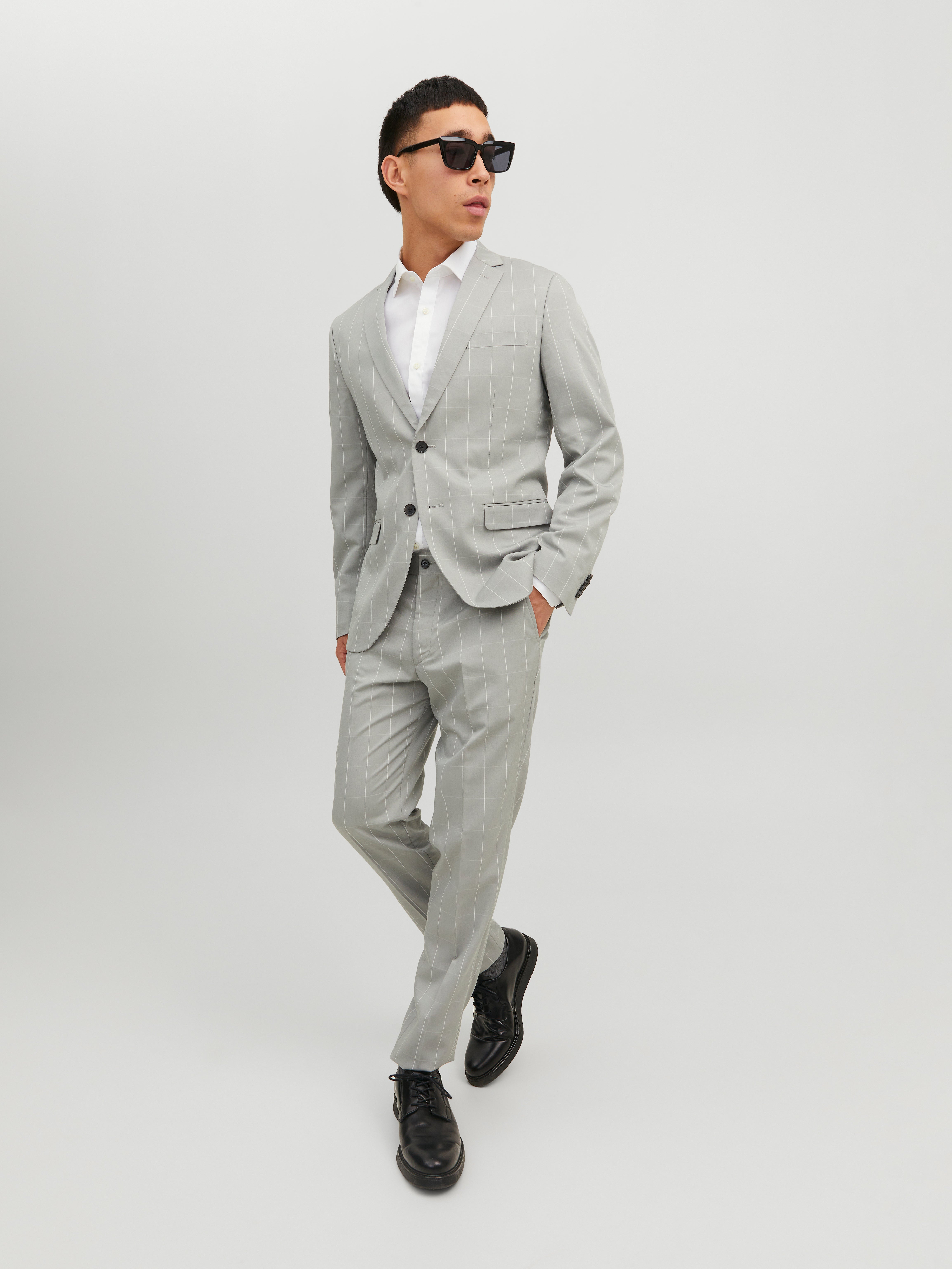 JPRFRANCO Super Slim Fit Garnitur | Jasny szary | Jack & Jones®