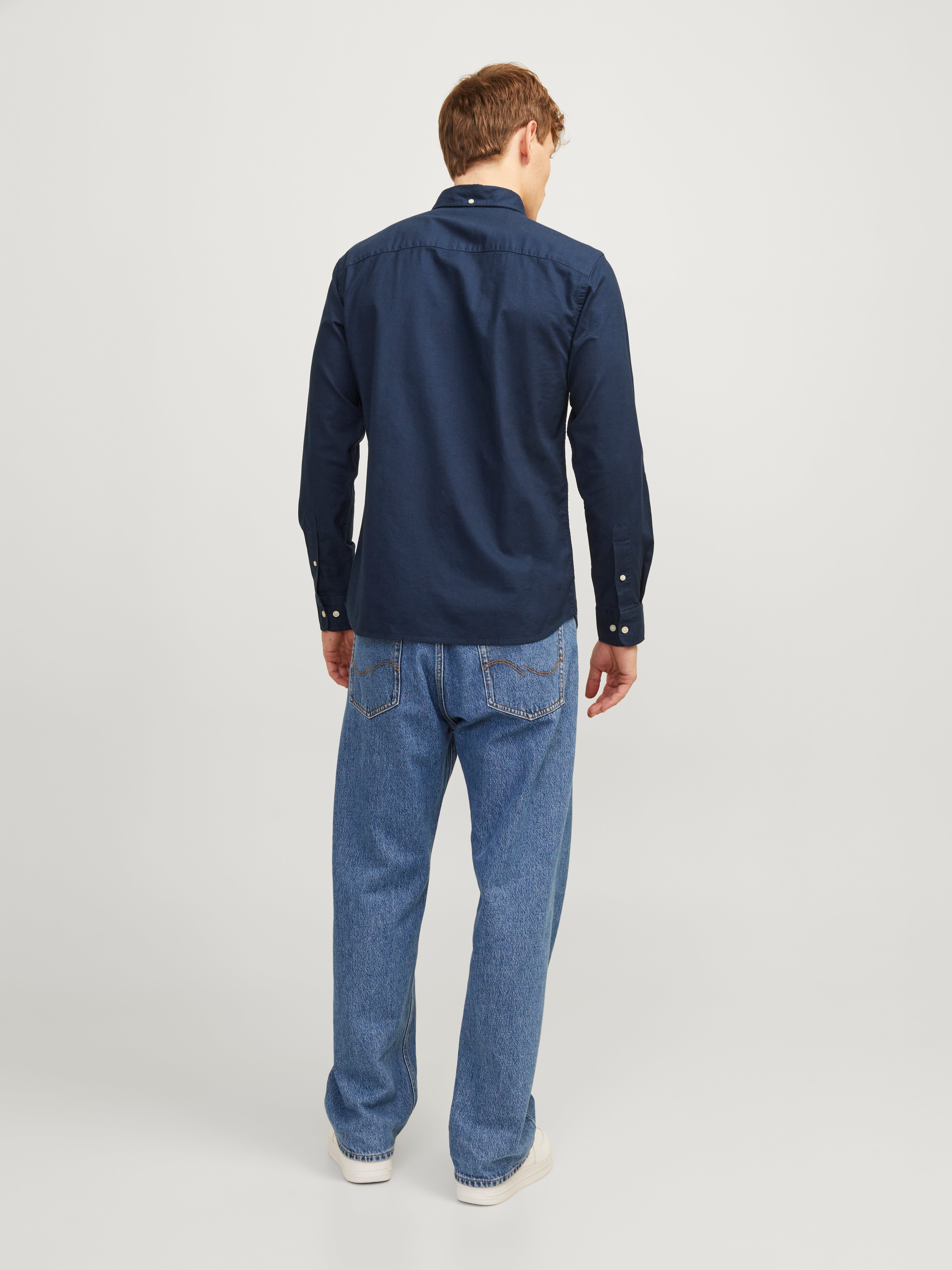 Slim Fit Oberhemd | Dunkelblau | Jack & Jones®