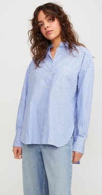 JXJAMIE Chemise en popeline | Bleu foncé | JJXX®