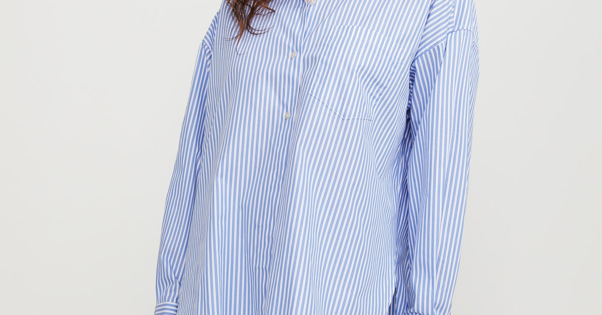 JXJAMIE Chemise en popeline | Bleu foncé | JJXX®