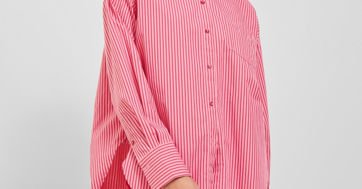 JXJAMIE Camisa Popeline | Rosa Escuro | JJXX®