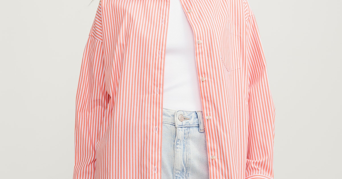 JXJAMIE Chemise en popeline | Rose foncé | JJXX®