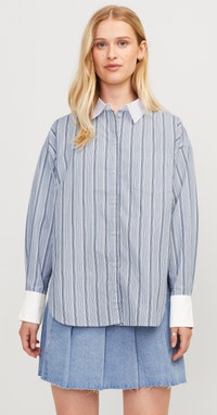JXJAMIE Chemise en popeline | Bleu moyen | JJXX®