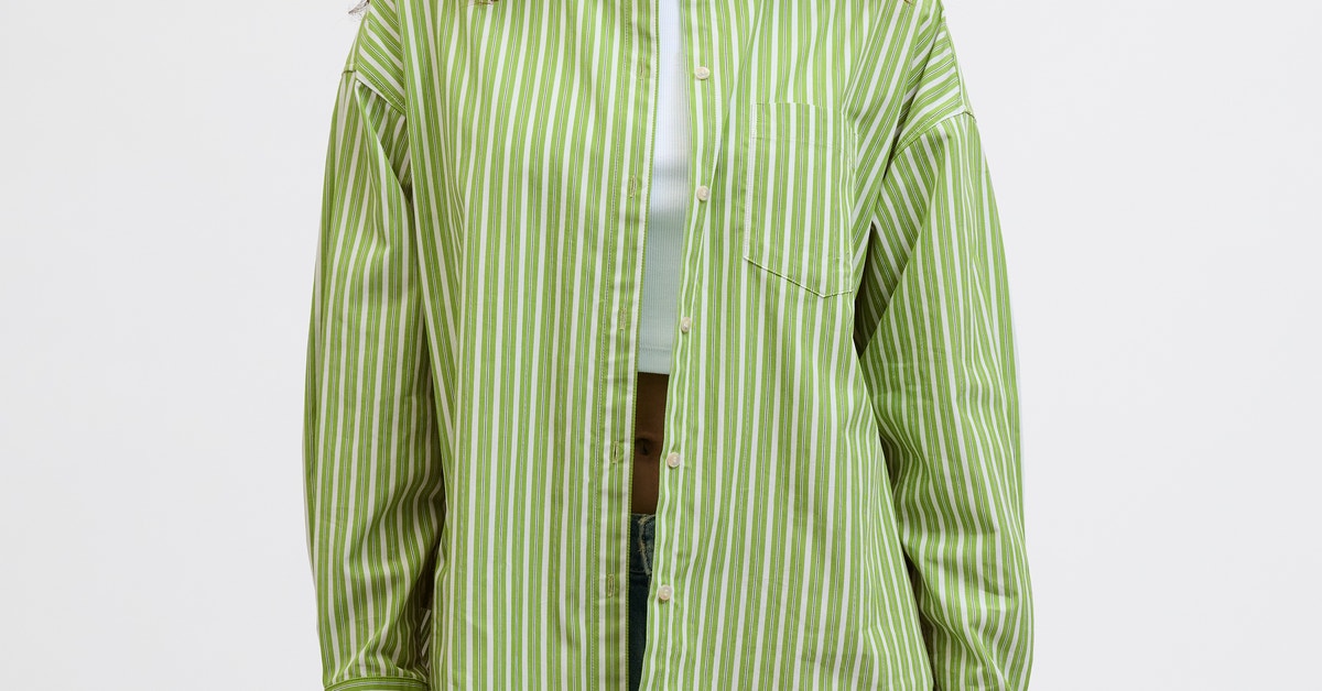 JXJAMIE Chemise en popeline | Vert moyen | JJXX®
