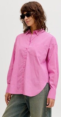 JXJAMIE Poplin overhemd | Midden Roze | JJXX®