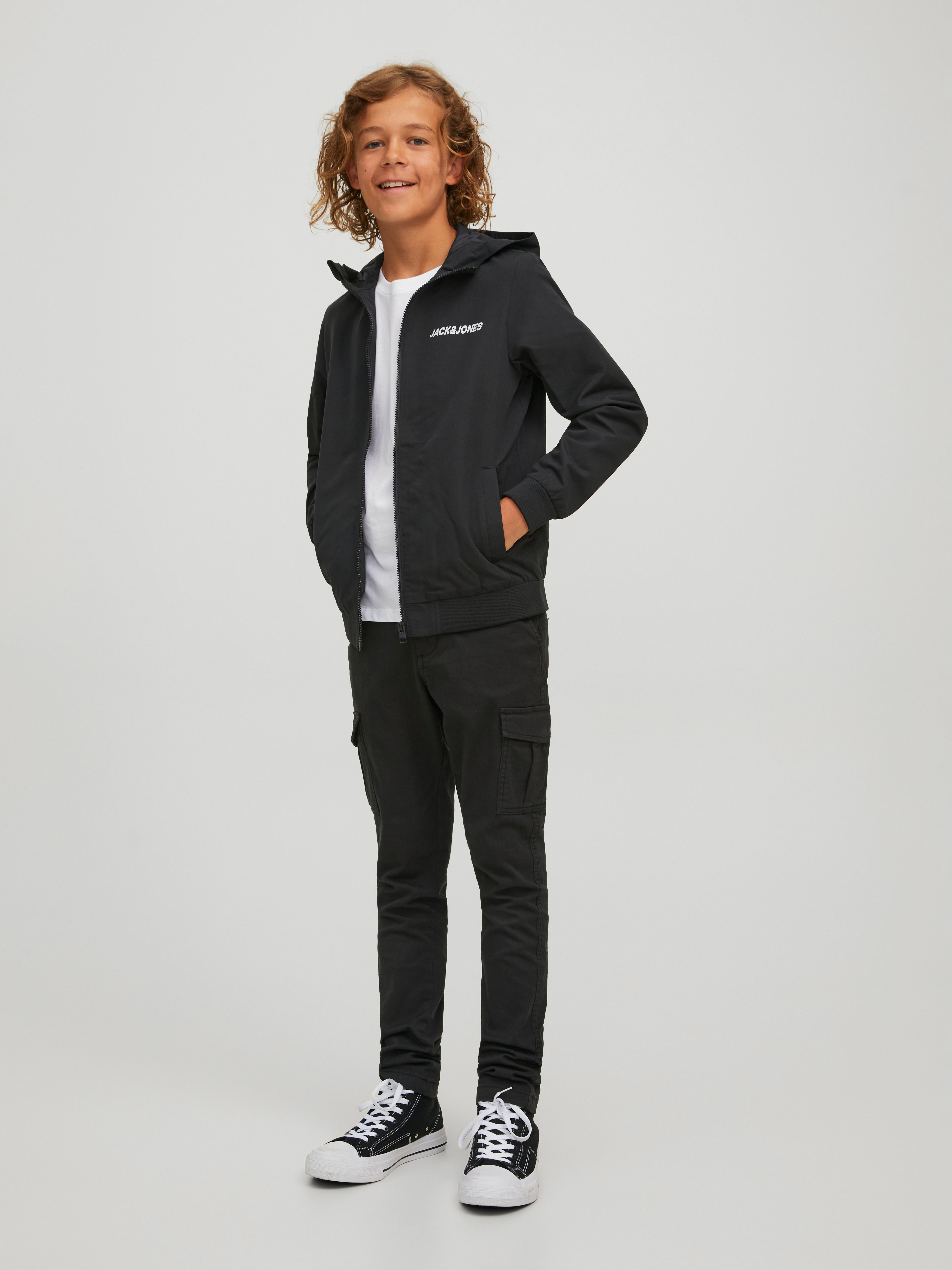 Boys blocking bomber jacket | Black | Jack & Jones®