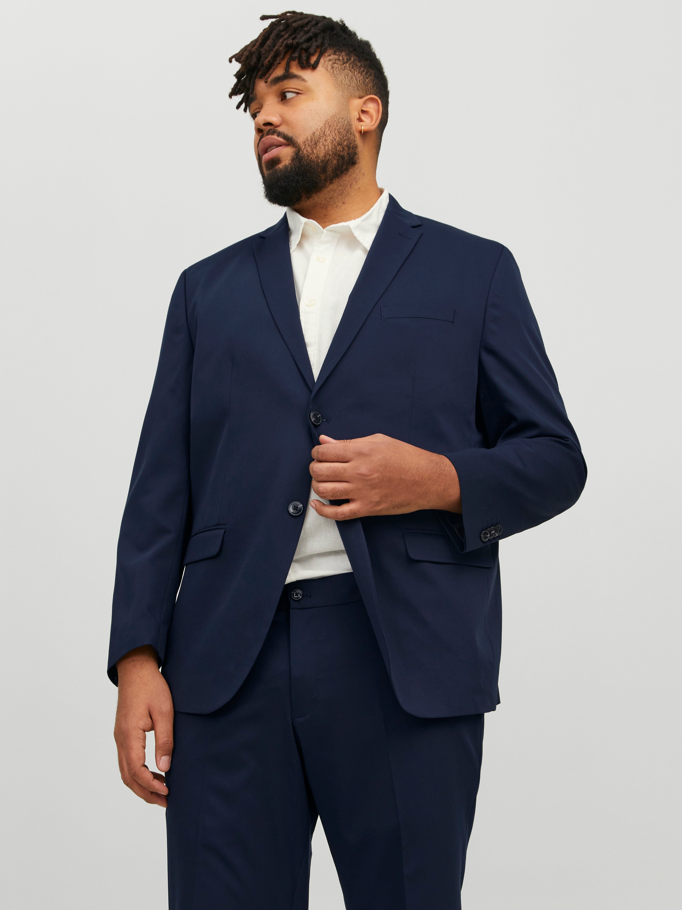 Plus Size Slim Fit Blazer | Dunkelblau | Jack & Jones®