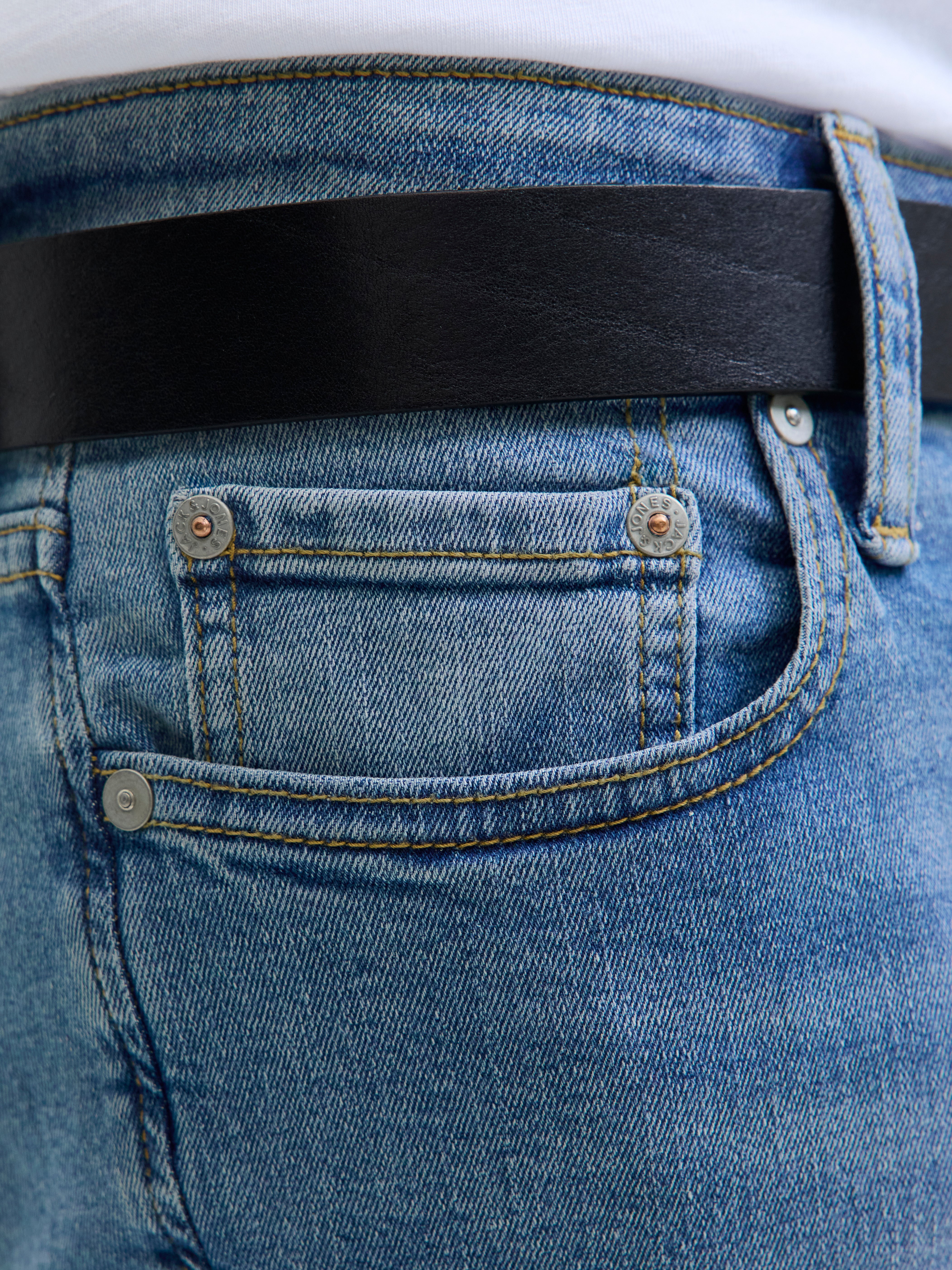 JJIGLENN JJORIGINAL MF 030 Slim fit jeans | Medium Blue | Jack & Jones®