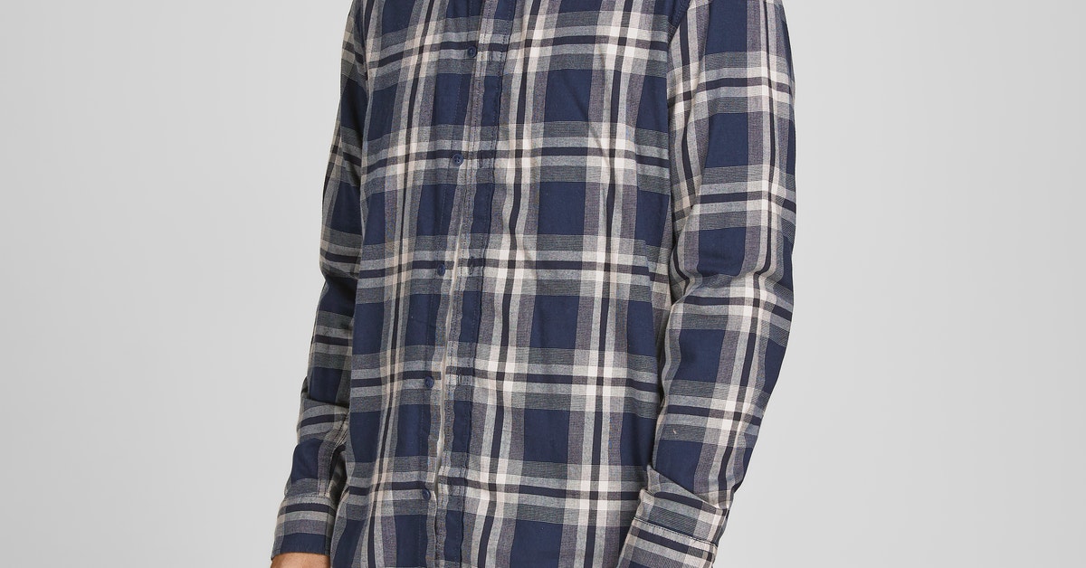 Slim Fit Rutete skjorte med 40 rabatt | Jack & Jones®