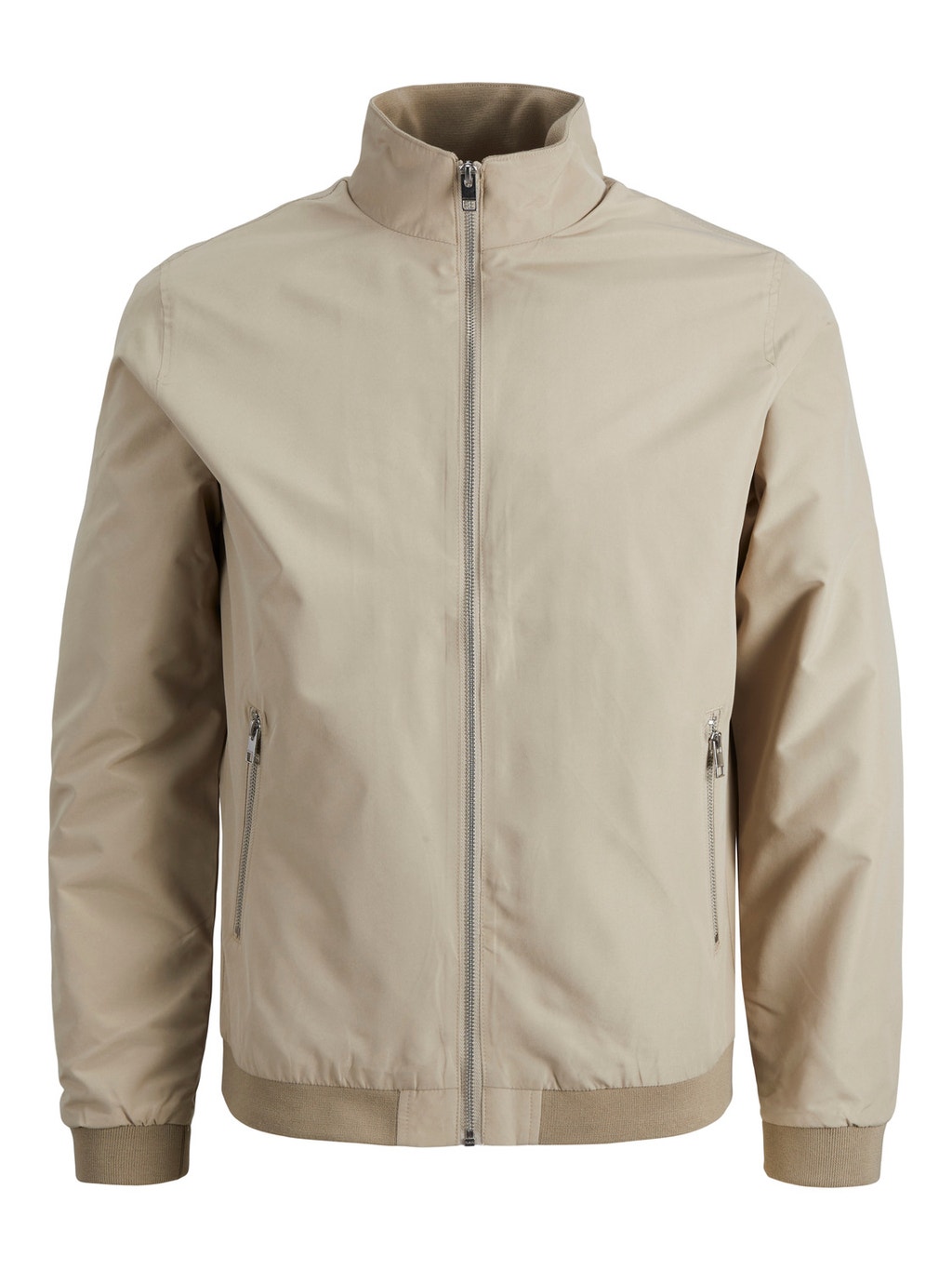 High neck bomber jacket | Light Grey | Jack & Jones®