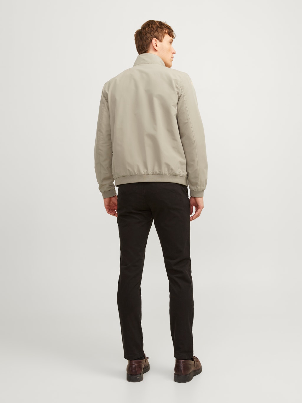 High neck bomber jacket | Light Grey | Jack & Jones®