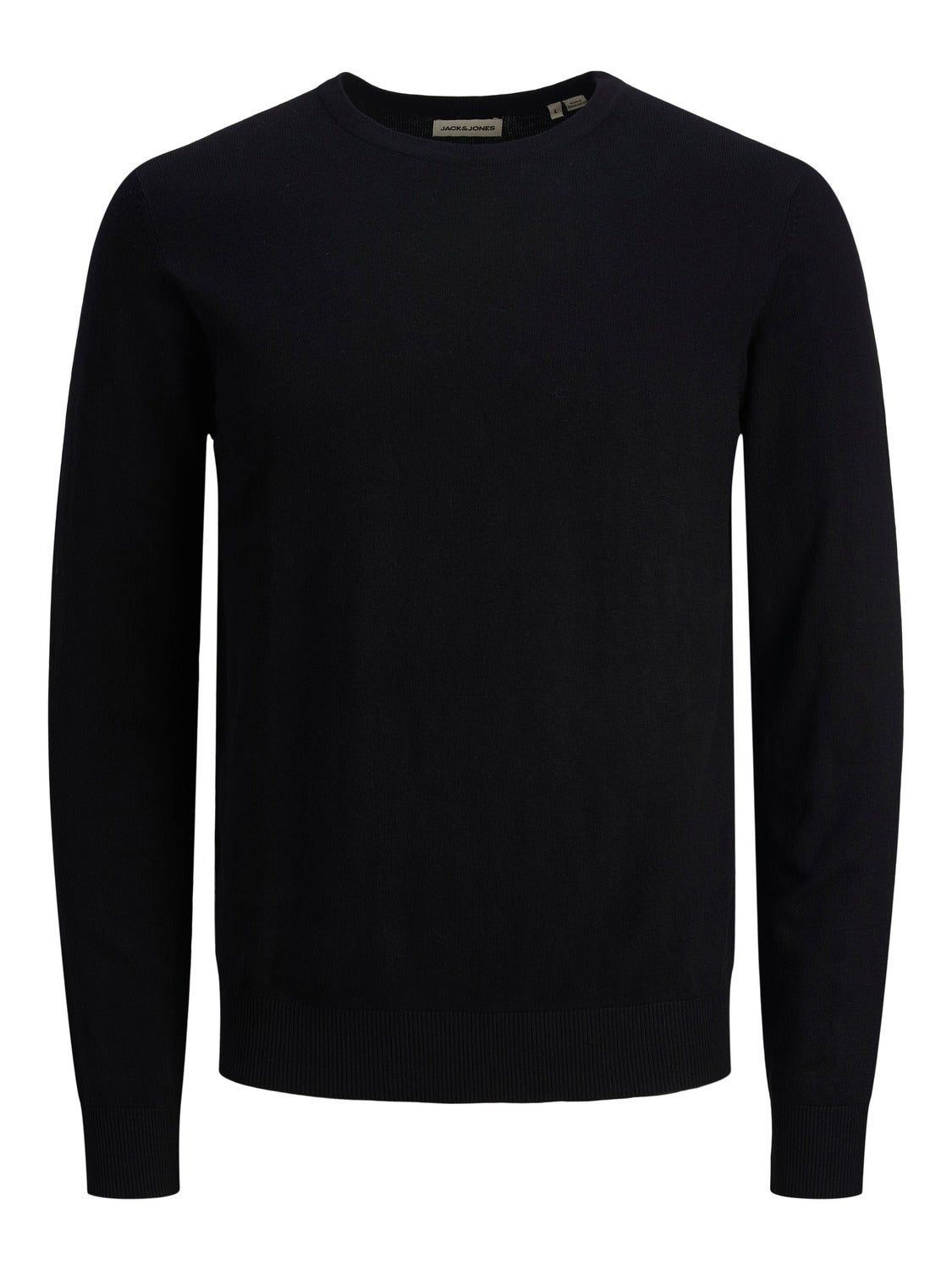Crew neck Knitted Pullover | Black | Jack & Jones®