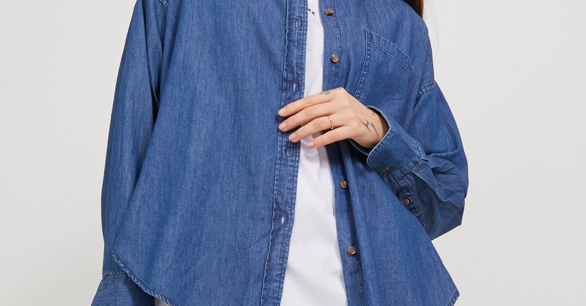 JXJAMIE Freizeithemd | Mittelblau | JJXX®