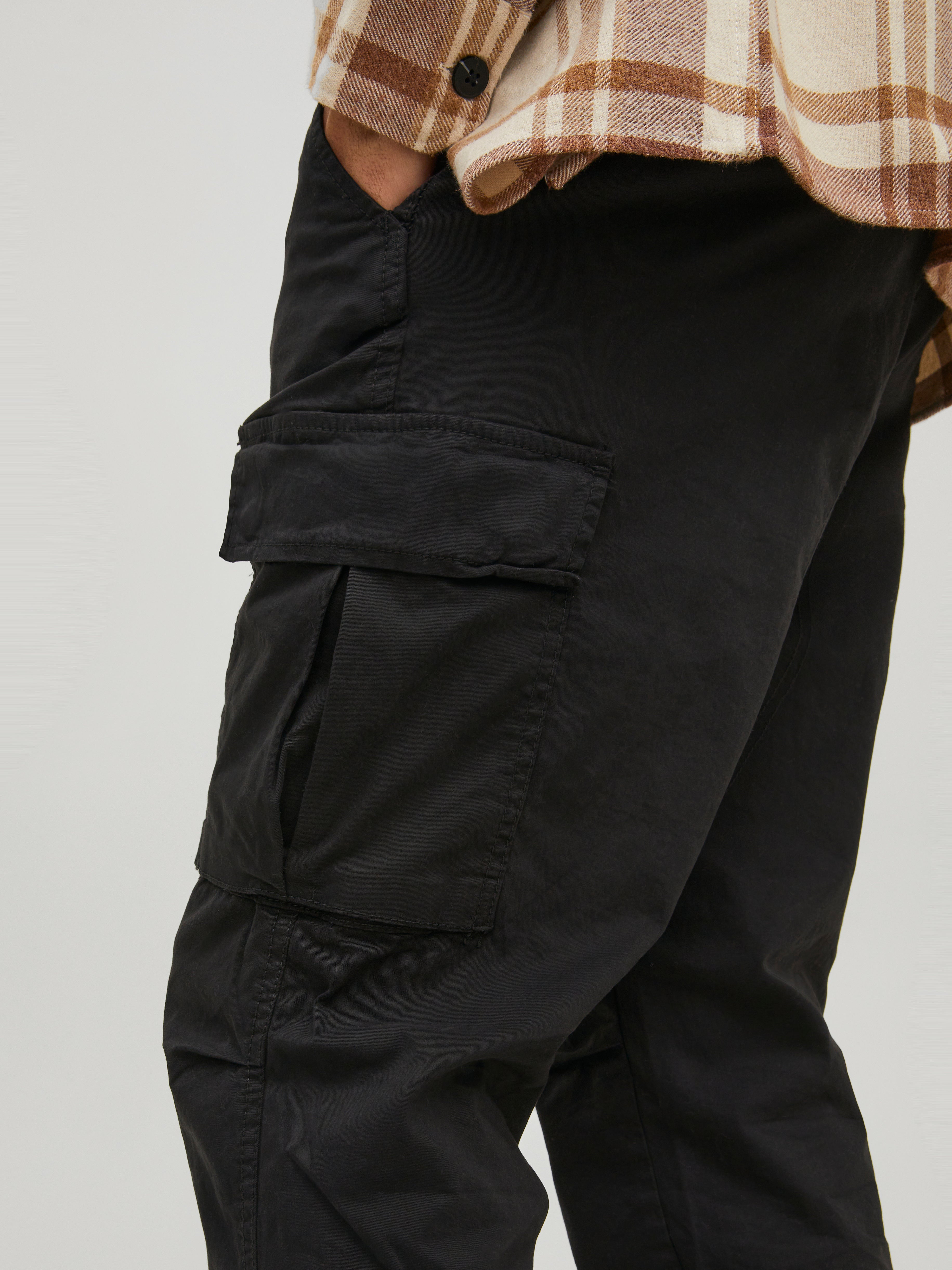 Carrot fit Cargo broek | Zwart | Jack & Jones®