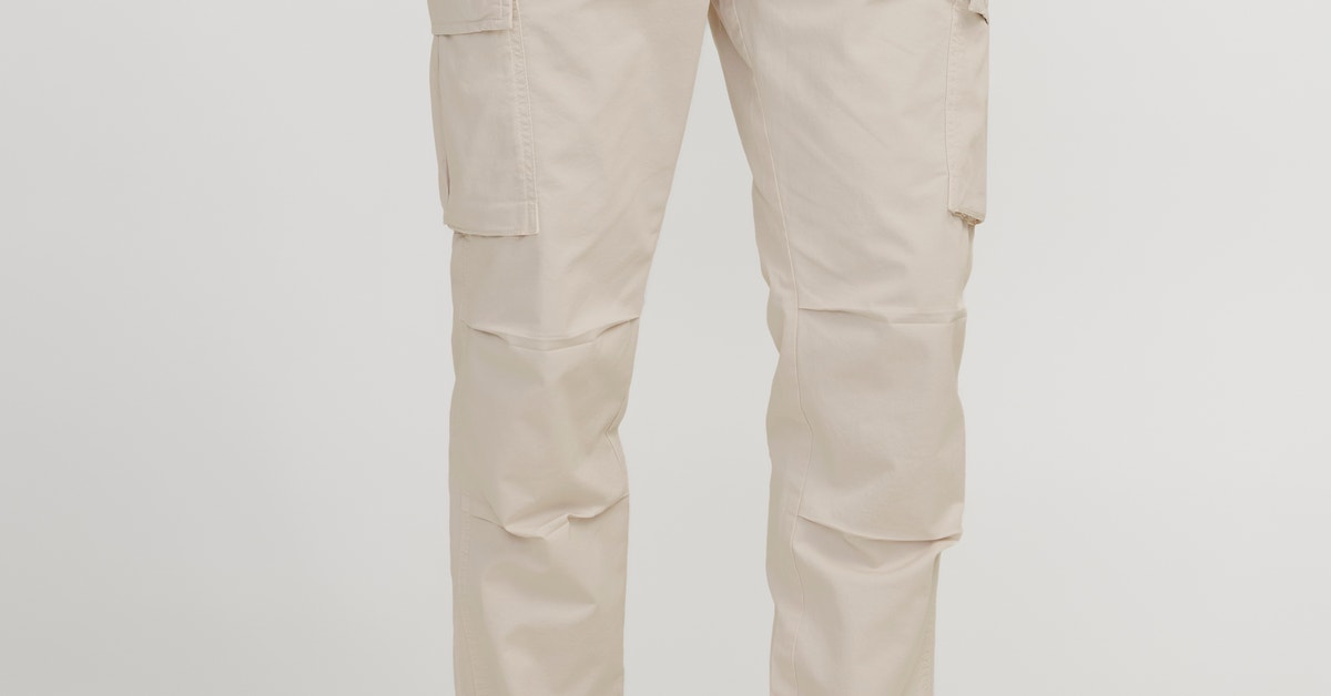 Tapered Fit Карго панталони | Light Grey | Jack & Jones®