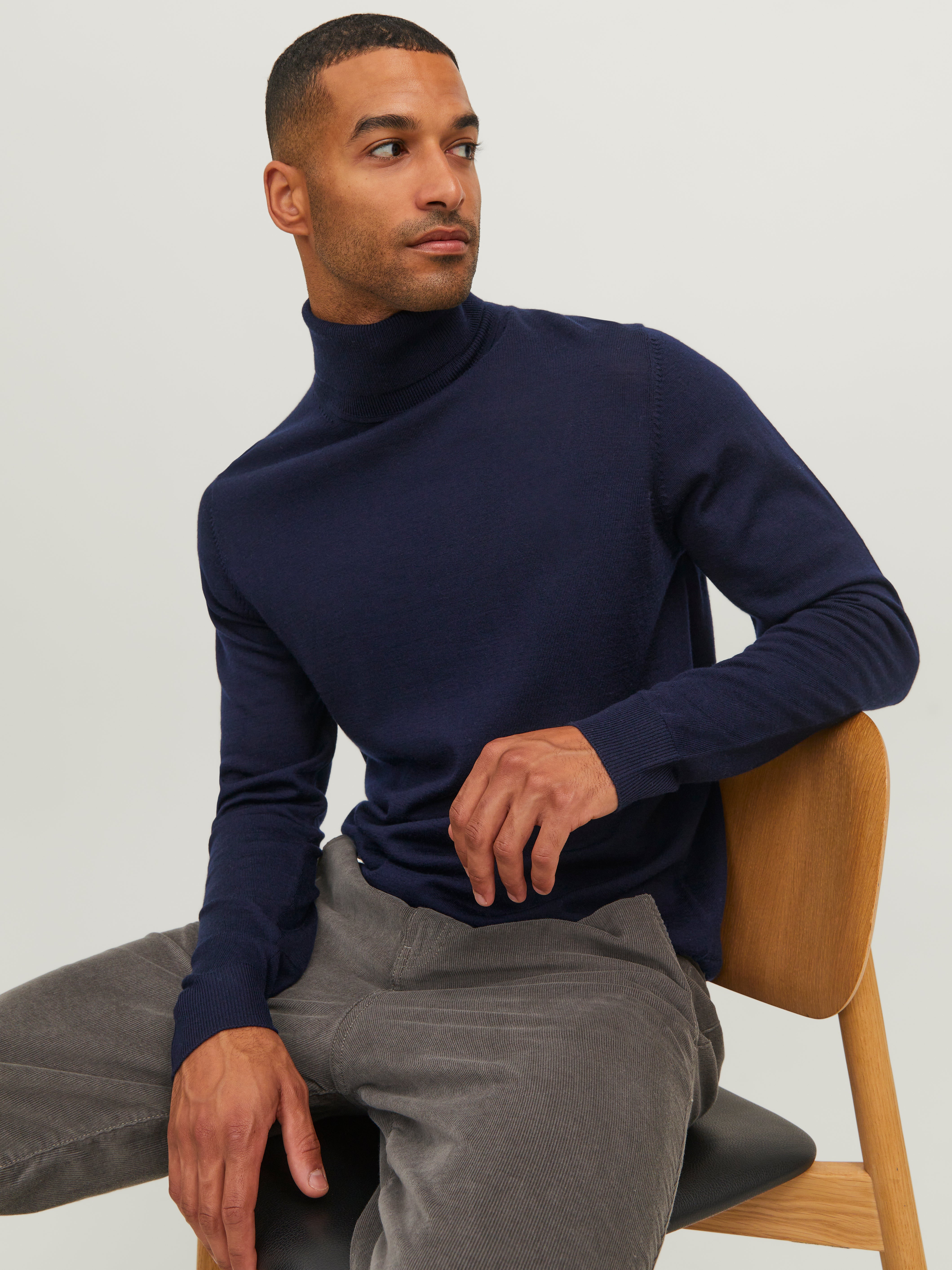 Roll Neck Jumpers for Men | Turtleneck & High Neck | JACK & JONES