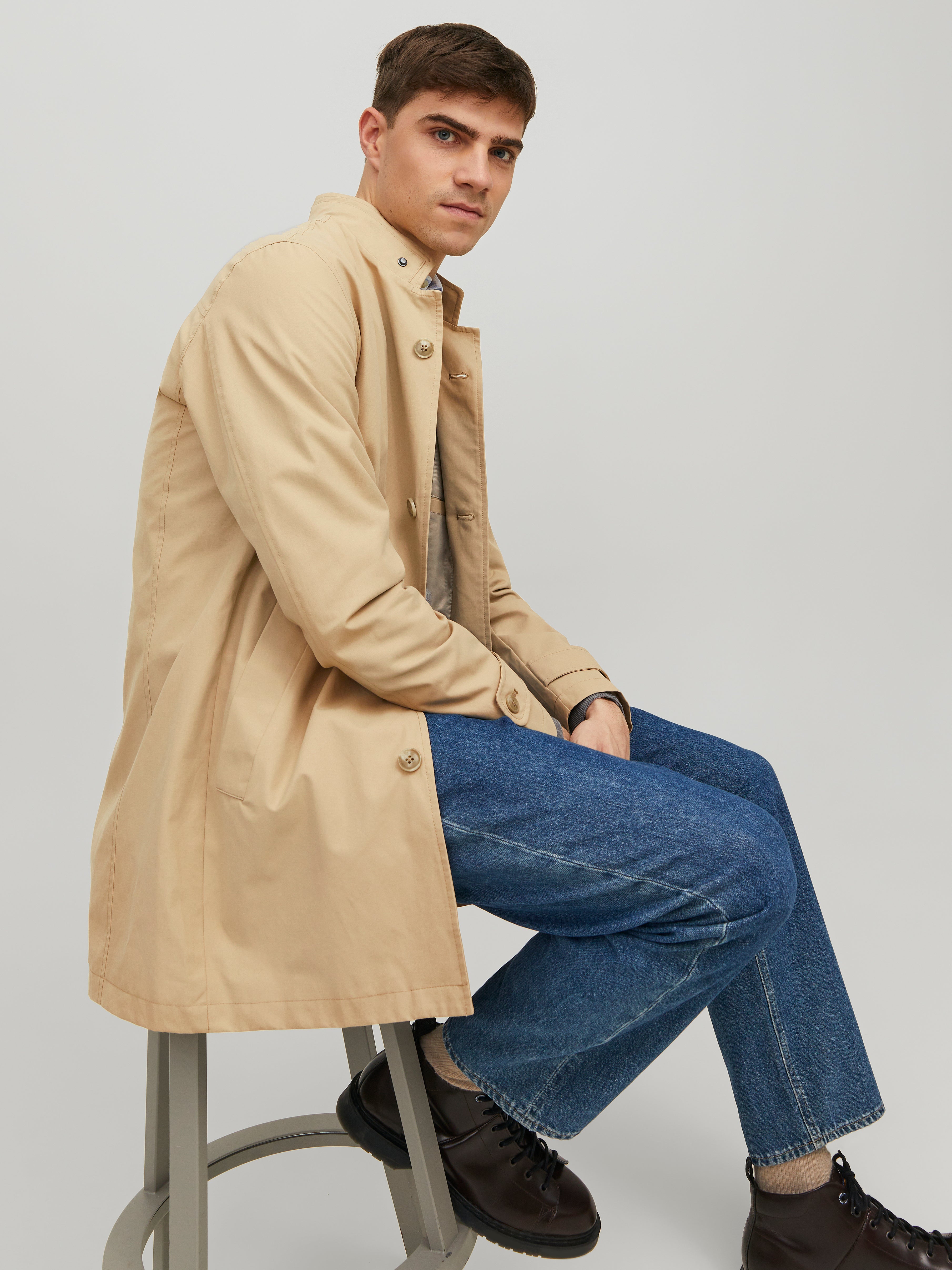 Trench Coats for Men: Beige, Black, Grey & More | JACK & JONES