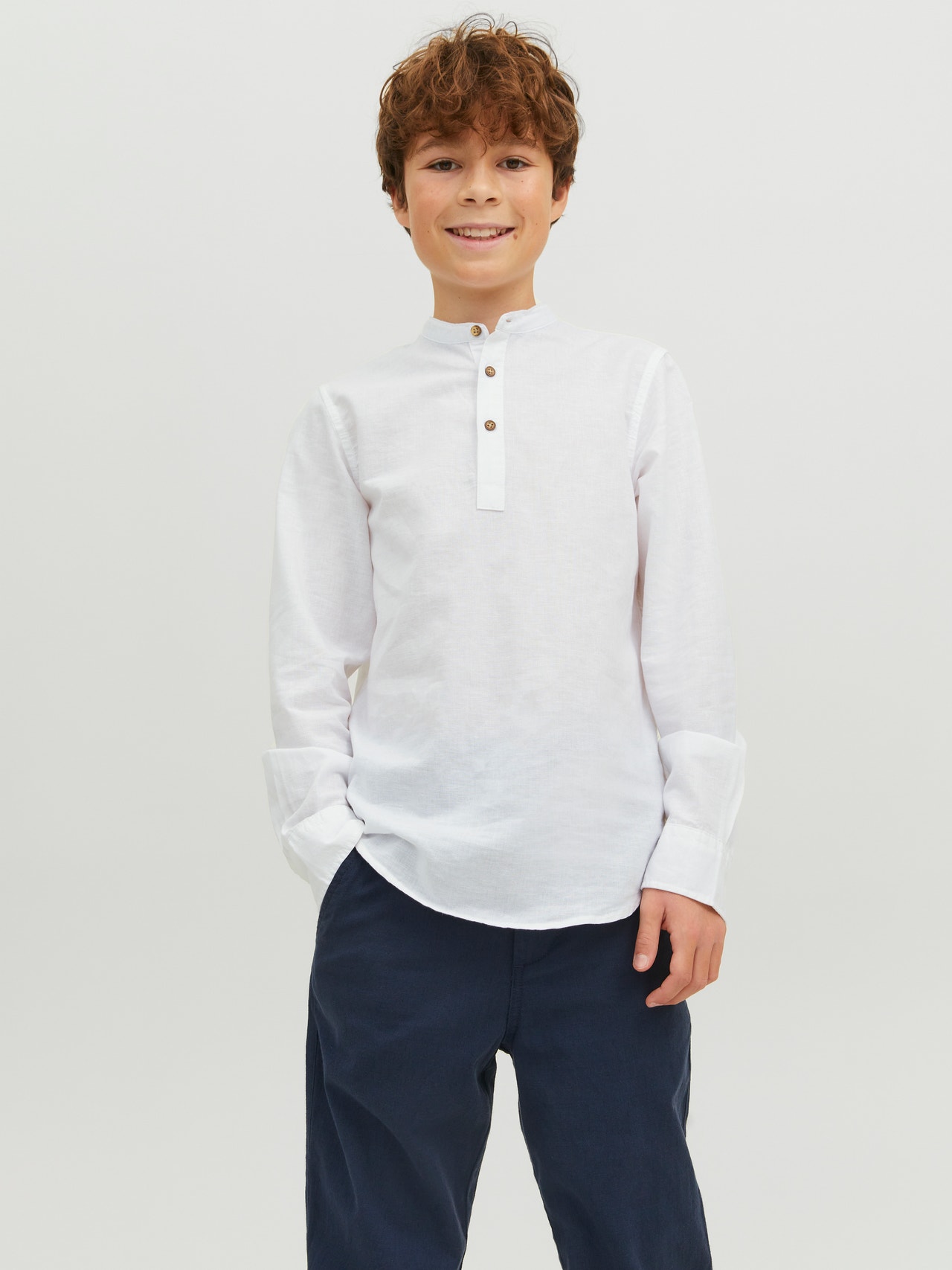 Casual Overhemd Voor Jongens Wit Jack Jones casual-overhemd-voor-jongens-wit-jack-jones