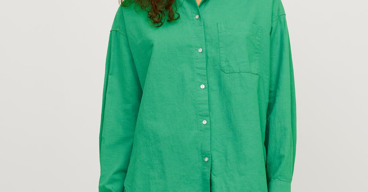 JXJAMIE Casual overhemd | Donkergroen | JJXX®