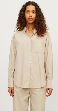 JXJAMIE Chemise en popeline | Beige | JJXX®