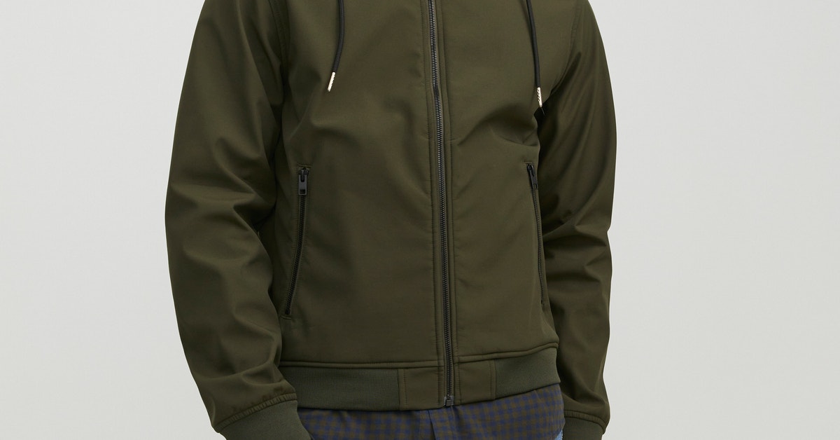 Hood w. String Regulation Pranga me brinjë Xhaketa | Dark Green | Jack ...