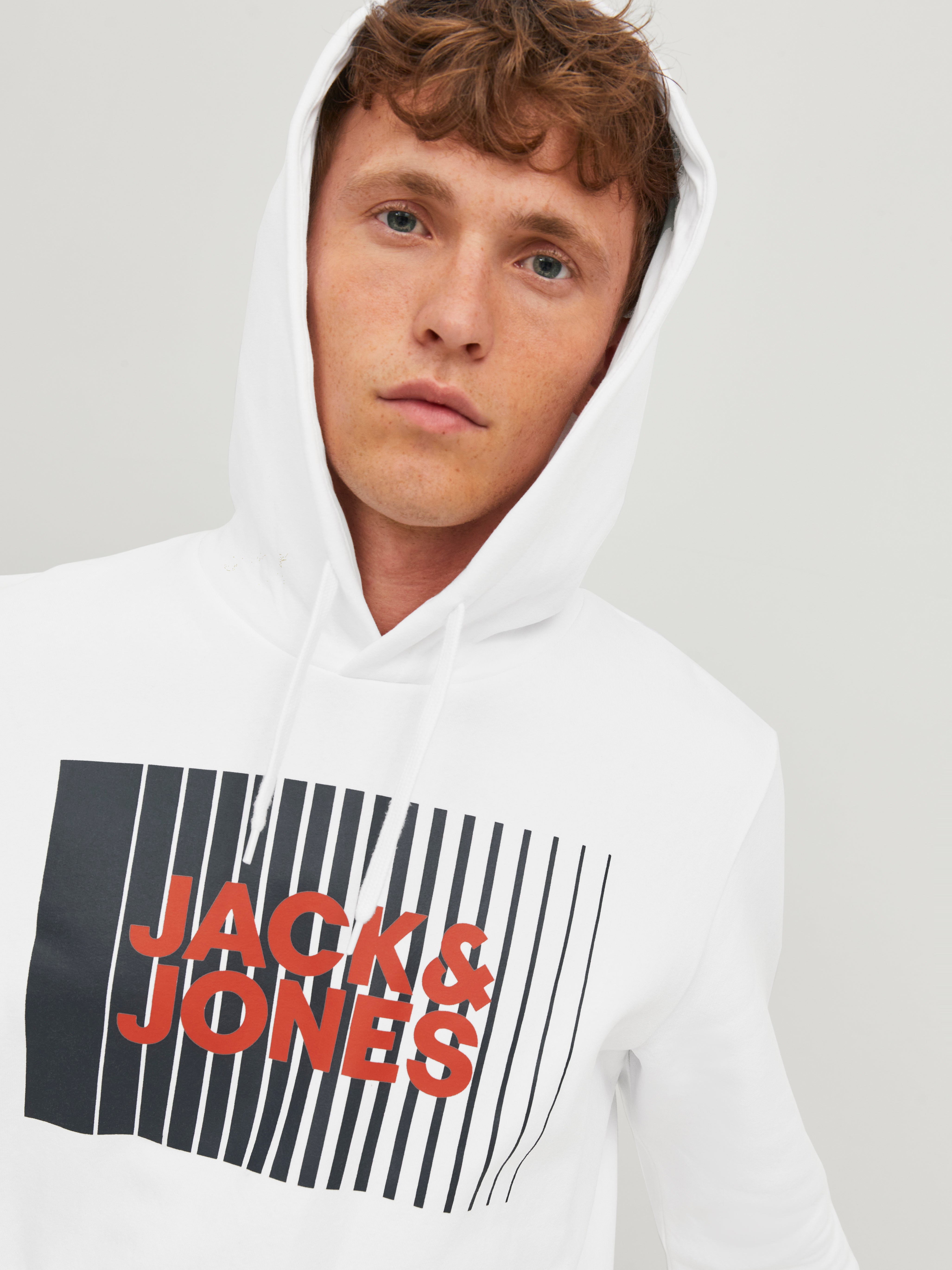 Logo Hoodie | White | Jack & Jones®
