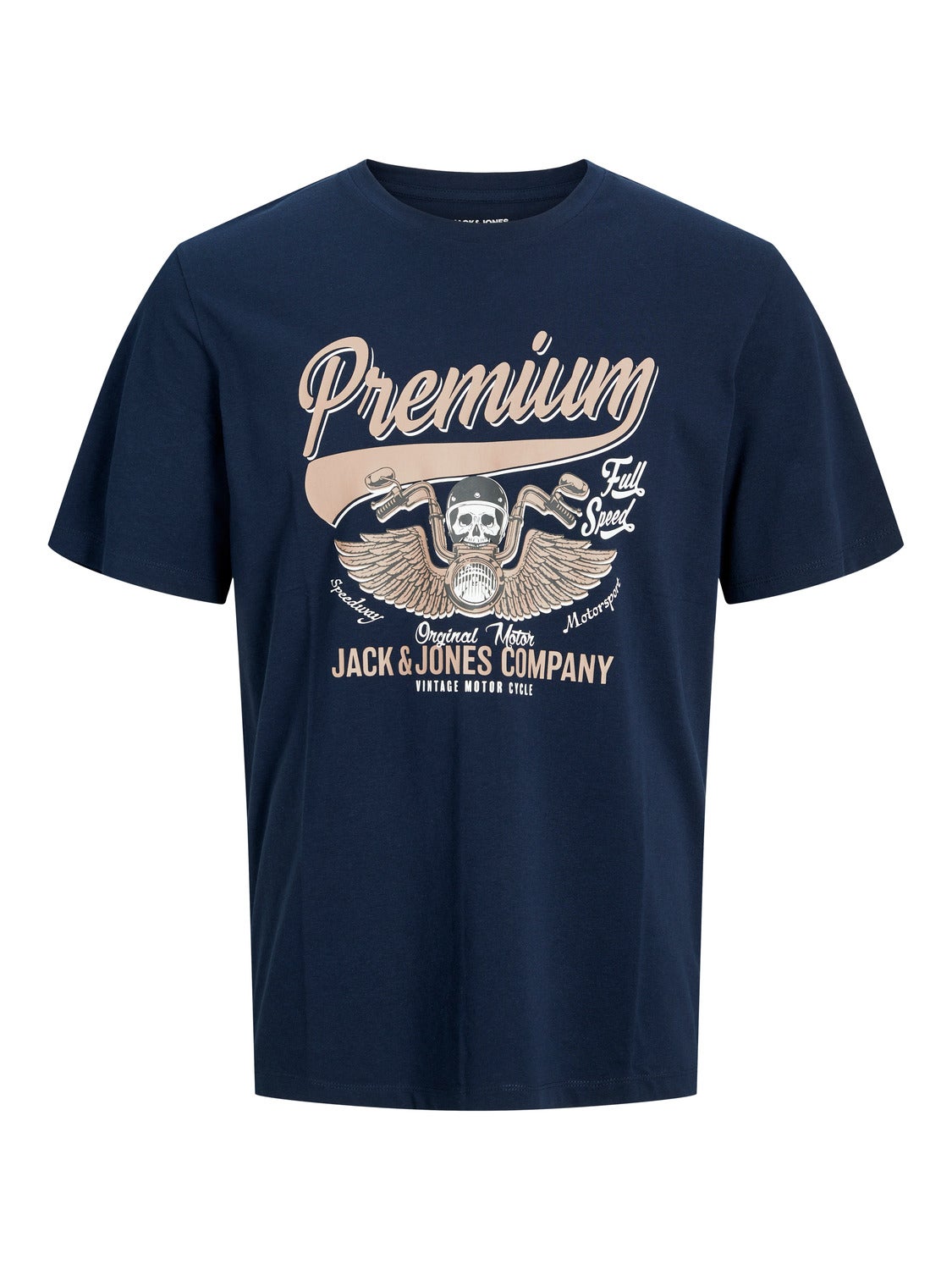 Logo Crew neck T-shirt | Dark Blue | Jack & Jones®