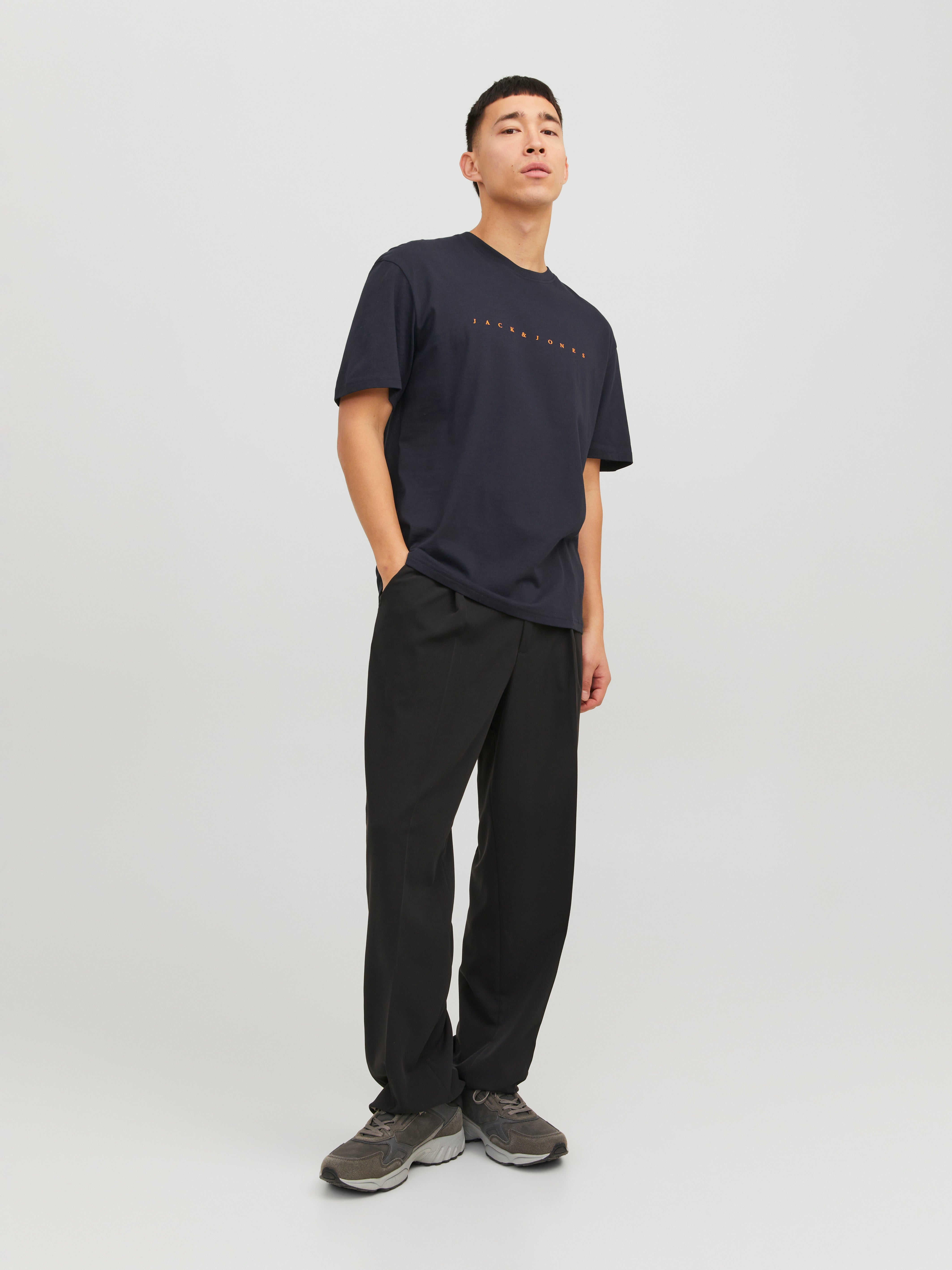 Logo Ronde hals T-shirt | Donkerblauw | Jack & Jones®