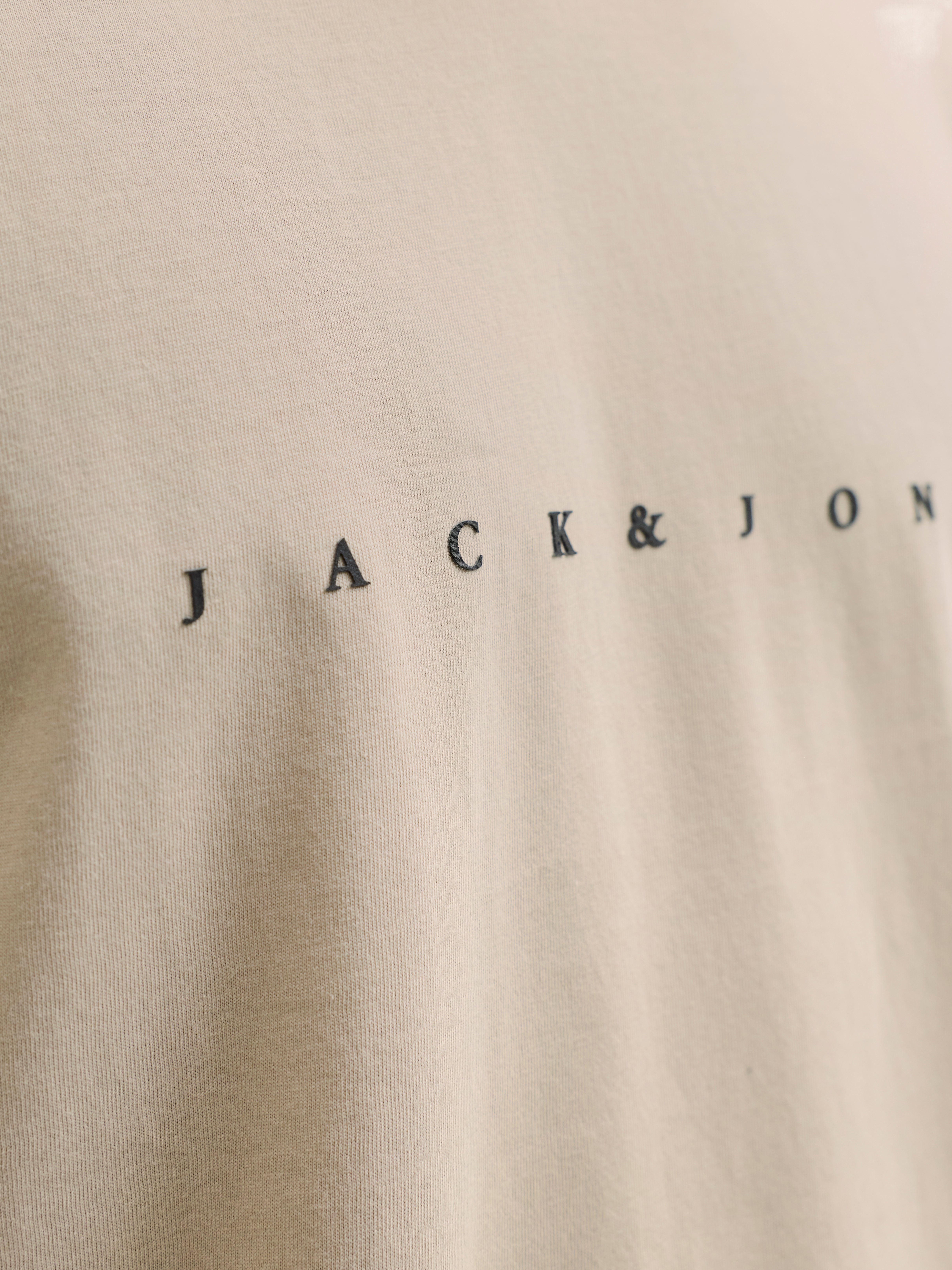 Logo Crew neck T-shirt | Beige | Jack & Jones®