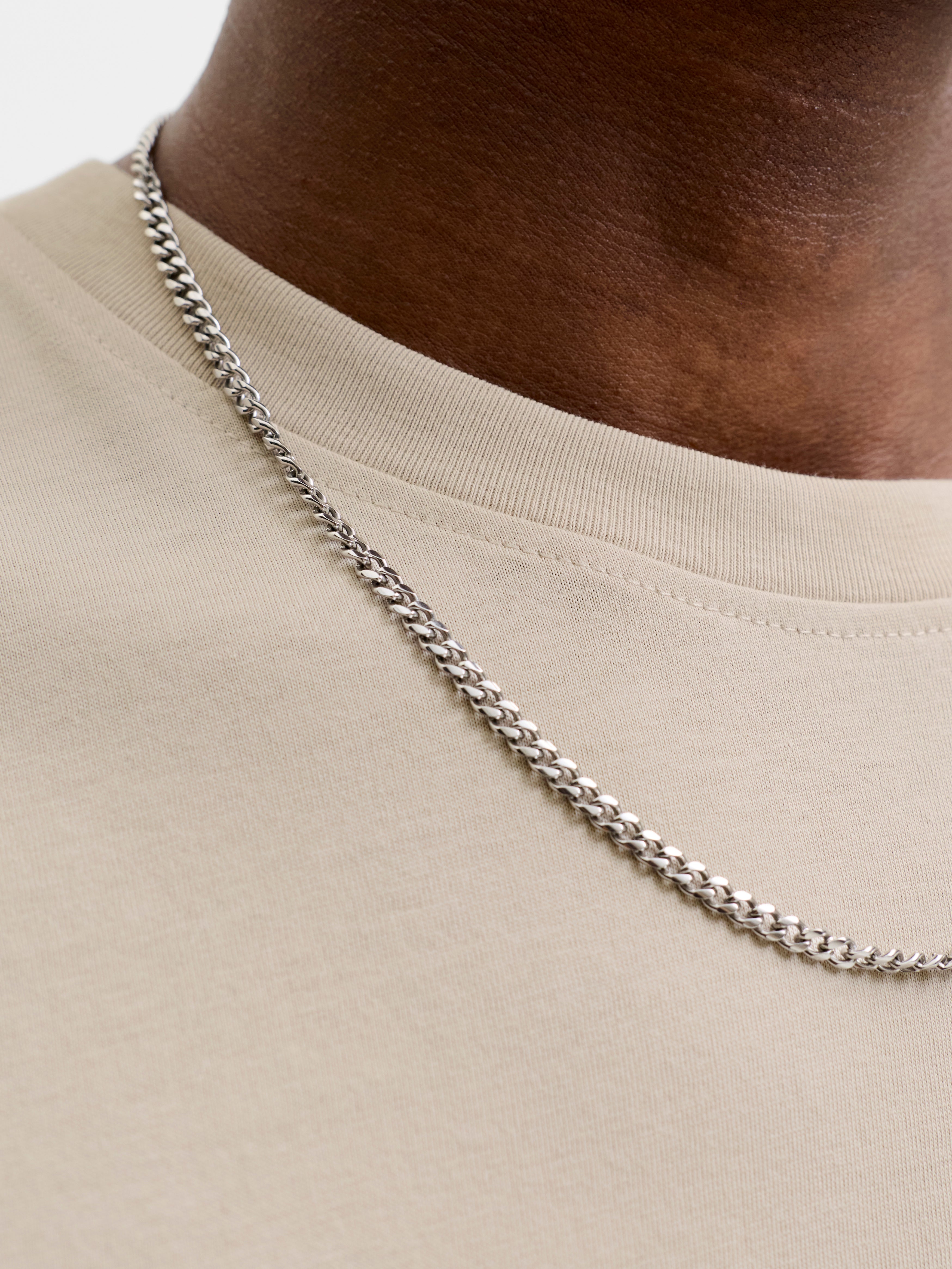 Logo Crew neck T-shirt | Beige | Jack & Jones®