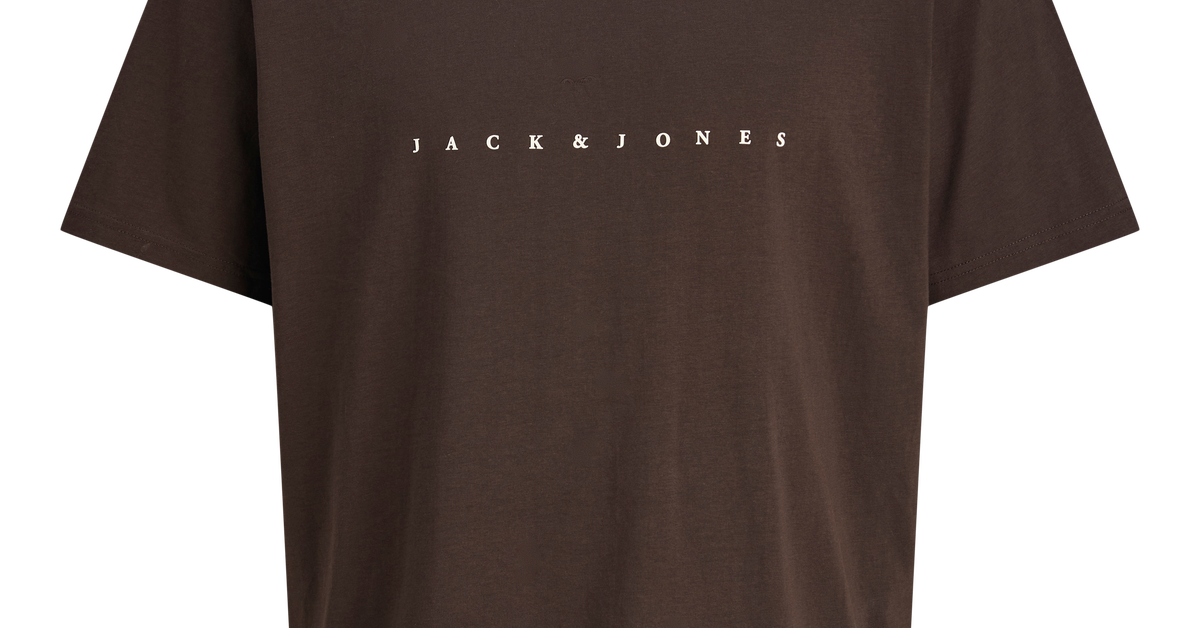 Logo O-Neck T-shirt | Dark Brown | Jack & Jones®