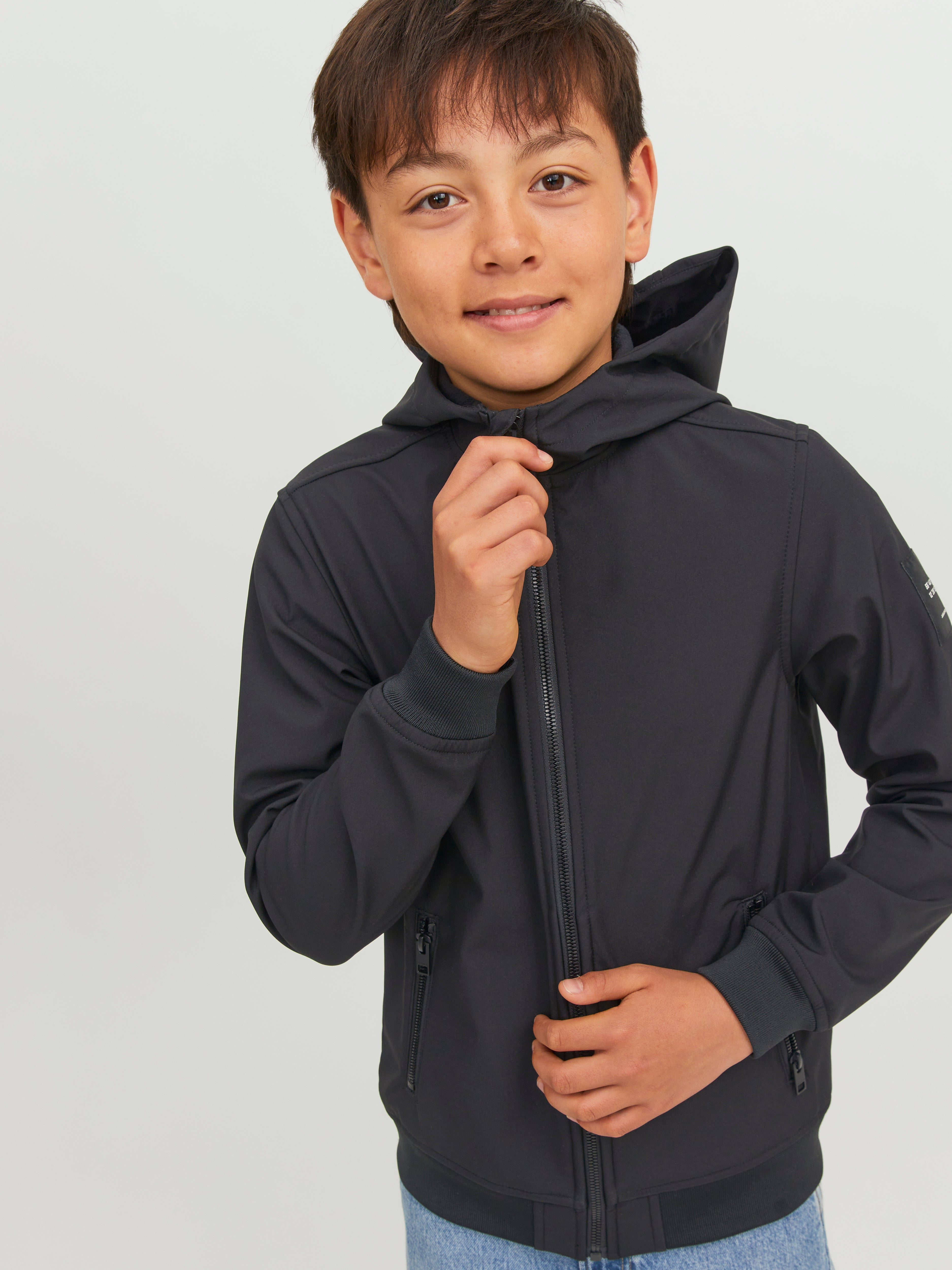 Softshell jas Voor jongens | Zwart | Jack & Jones®